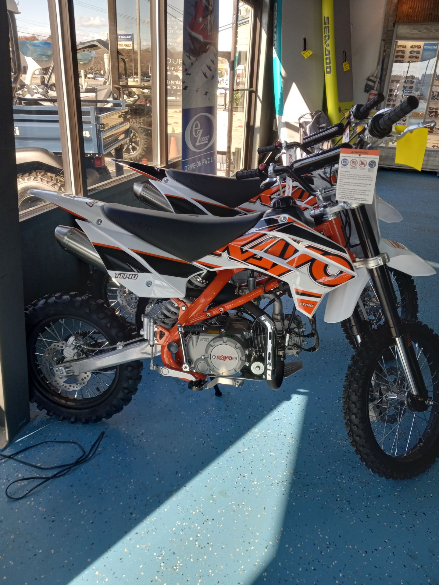 New 2024 Kayo TT 140 | Motorcycles in Kilmarnock VA | KAY000188 White