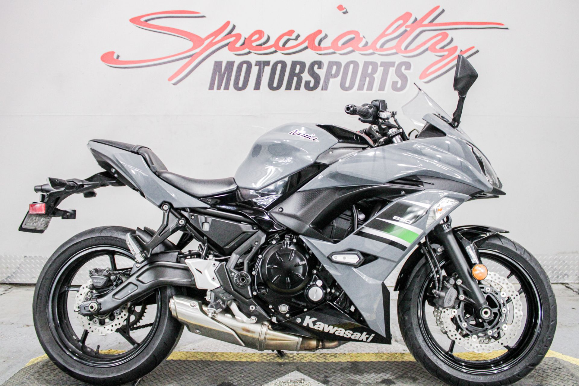 Used 2018 Kawasaki Ninja 650 ABS | Motorcycles in Sacramento CA | KAWA12028 Pearl Storm Gray / Ebony