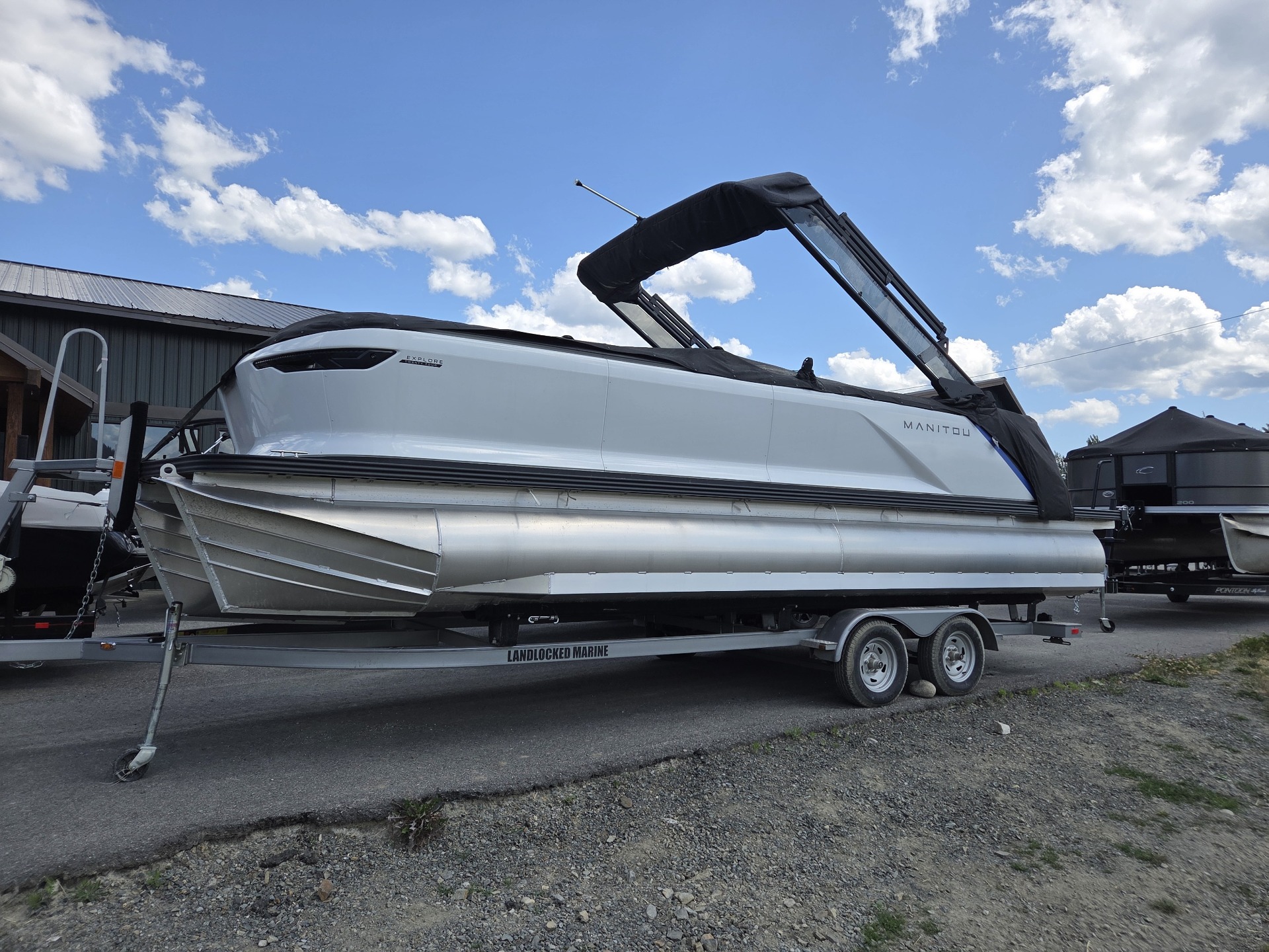 New 2023 Manitou Explore 24 Switchback Power Boats Outboard in Ponderay ...