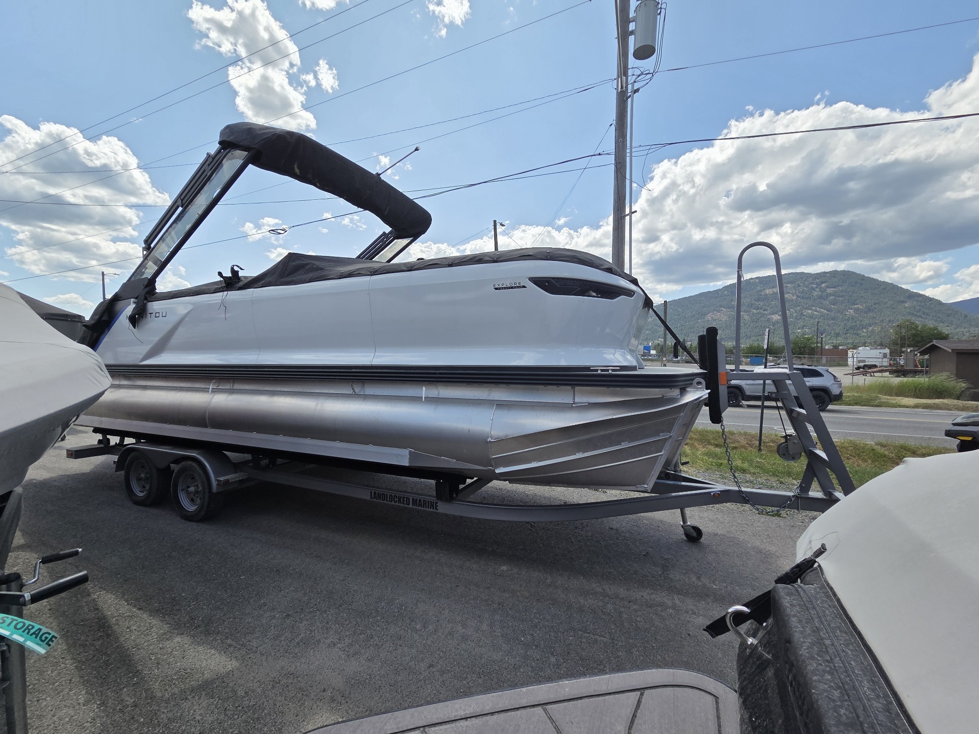 New 2023 Manitou Explore 24 Switchback Power Boats Outboard in Ponderay ...