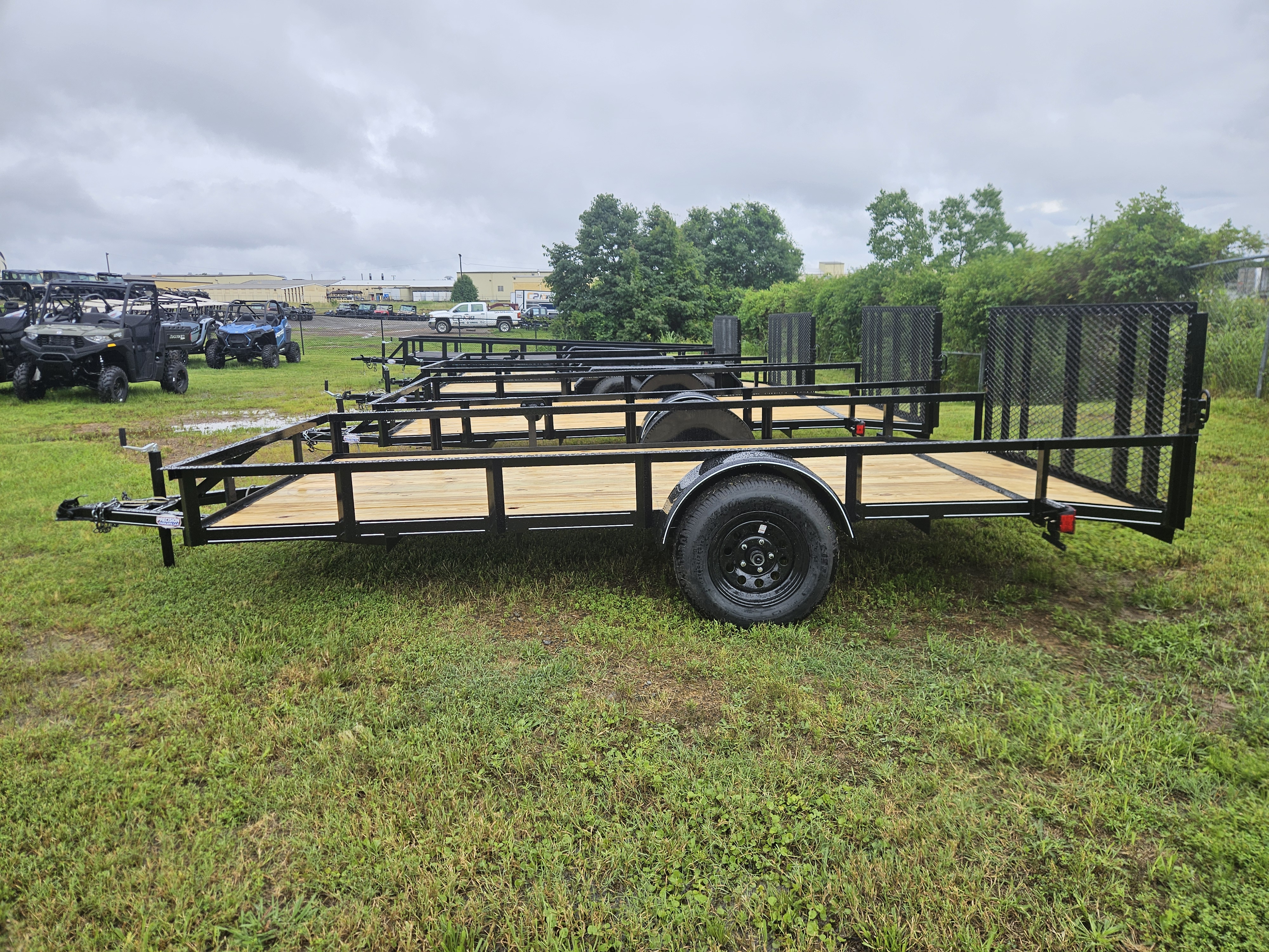 New 2025 Precision Trailers 77"X14' SINGLE AXLE UTILITY TRAILER ...