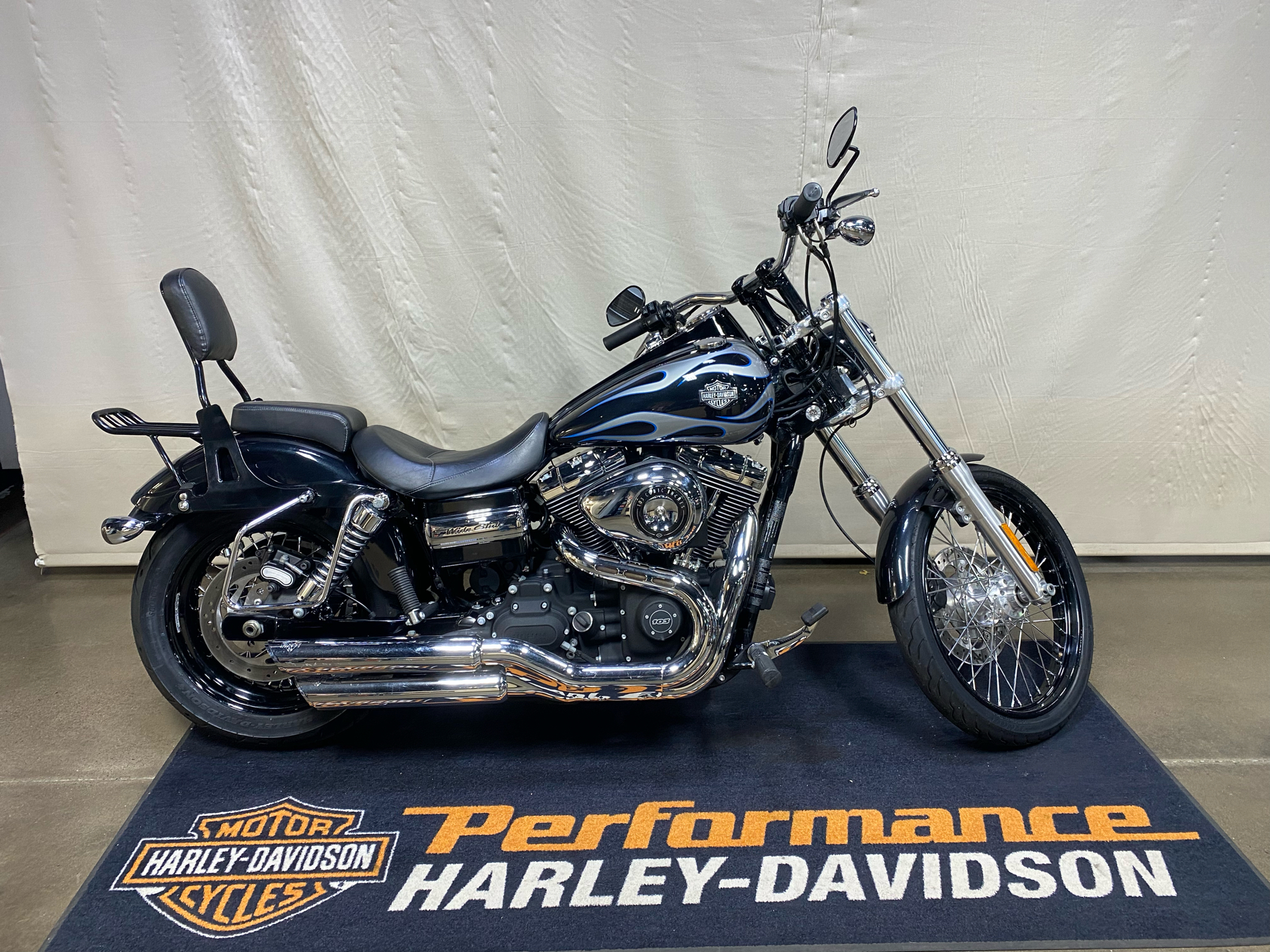 Used 2013 Harley-Davidson Dyna® Wide Glide® Midnight Pearl with Flames ...