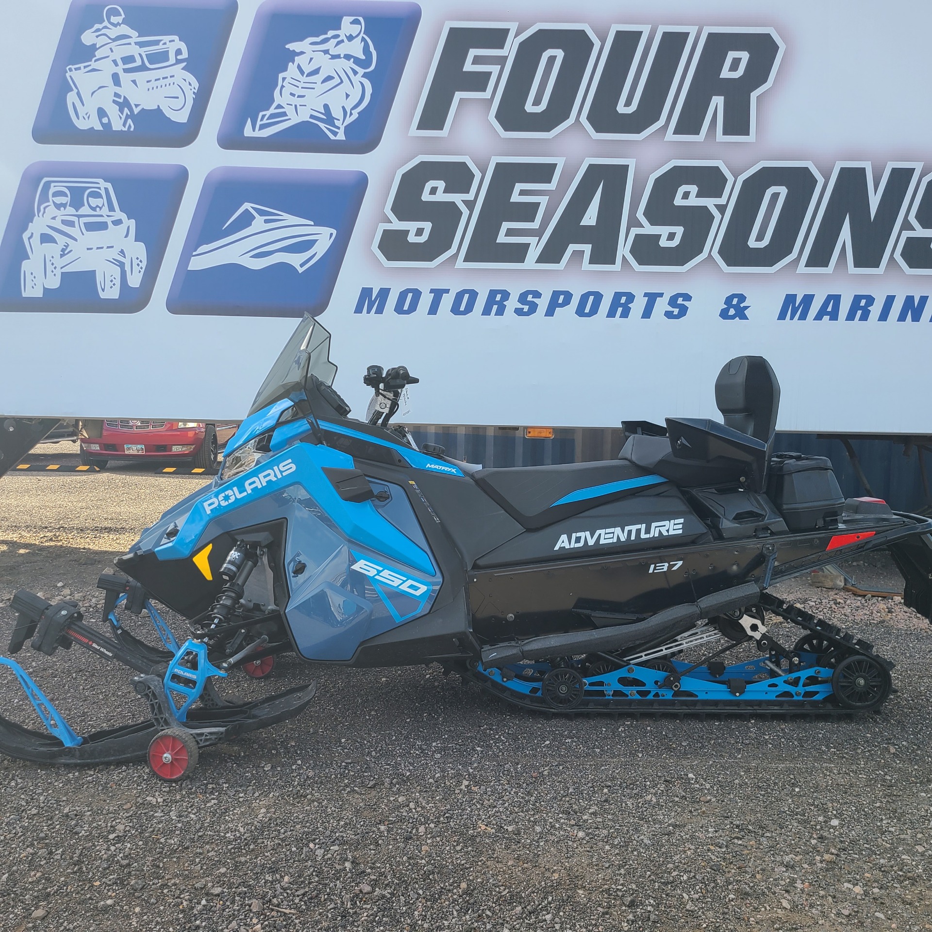 New 2024 Polaris 650 Indy Adventure 137 ES Snowmobiles in Rapid City ...