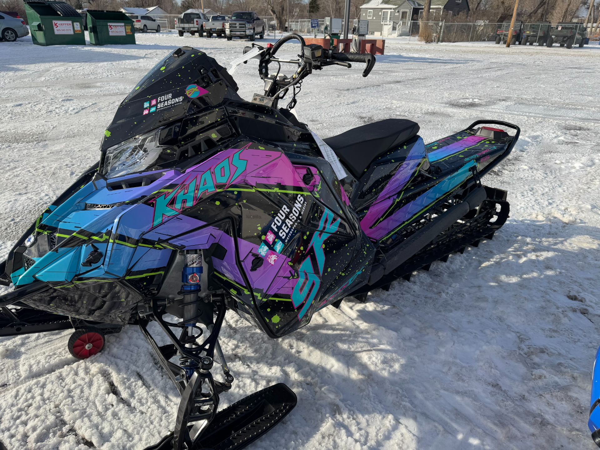 New 2025 Polaris Patriot 9R RMK Khaos 155 SC Snowmobiles in Rapid City, SD | Stock Number: S633805
