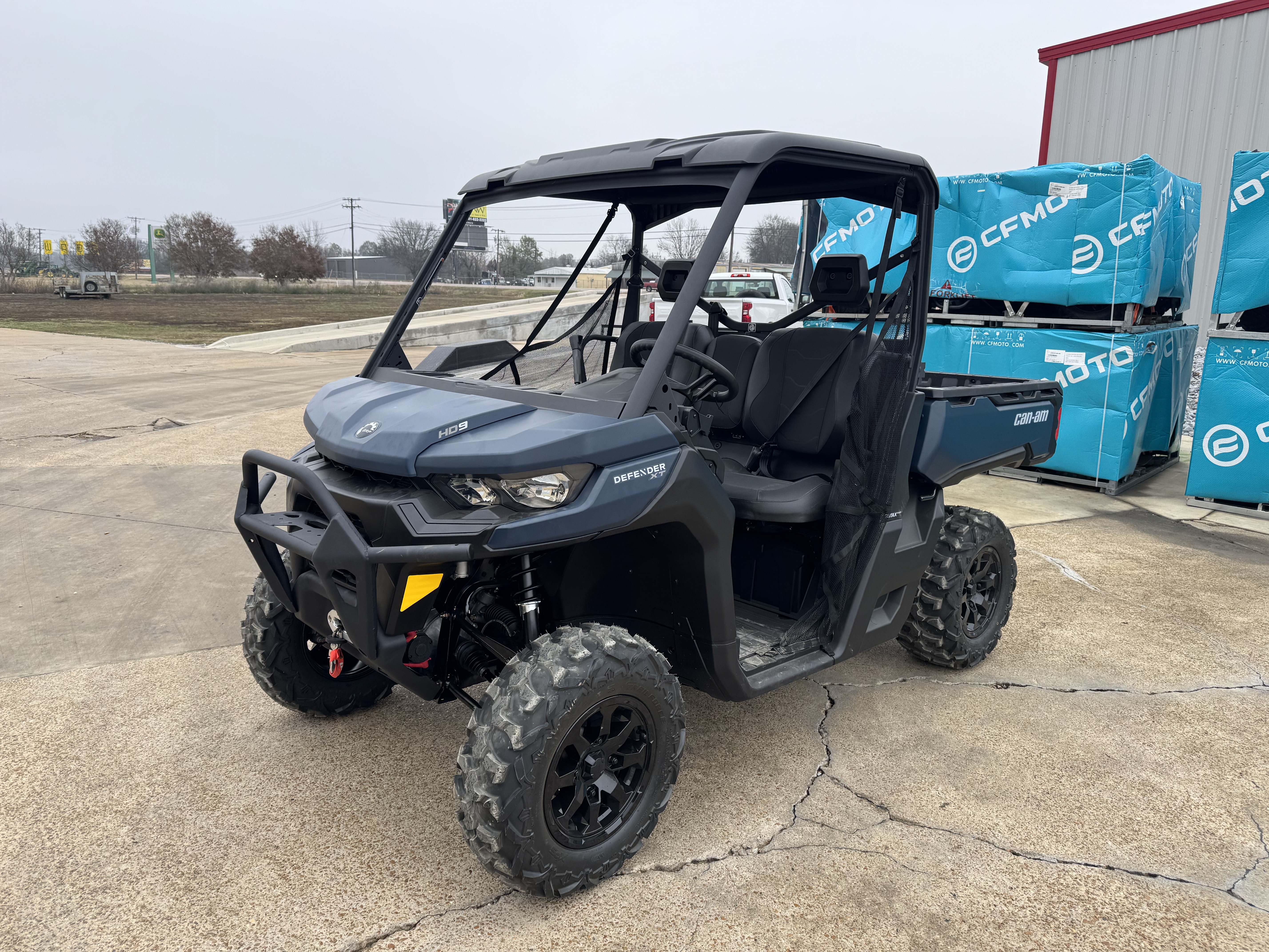New 2026 Can-Am Defender XT HD9 Dusty Navy | Utility Vehicles in Leland ...