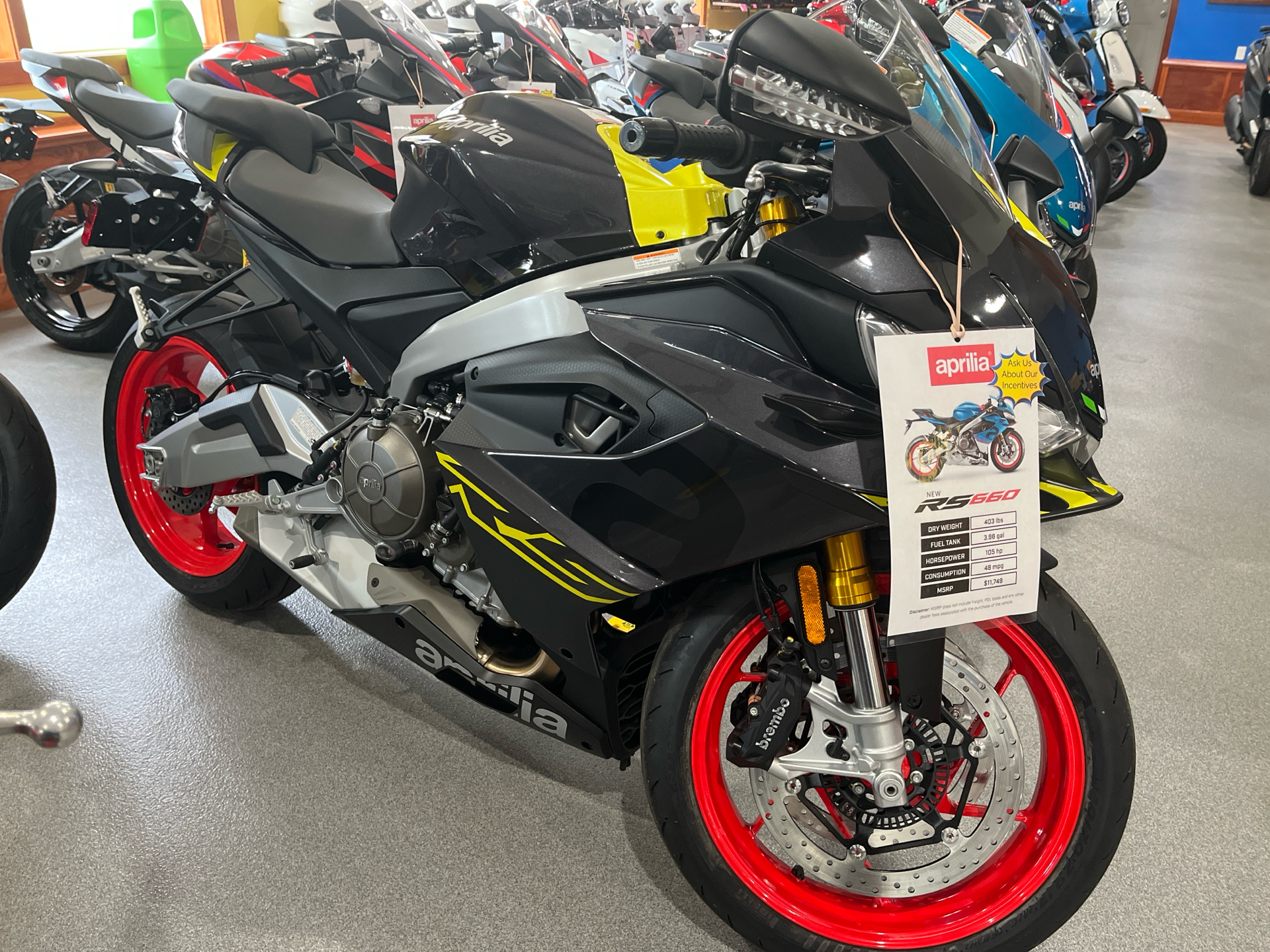 New 2026 Aprilia RS 660 Venom Yellow | Motorcycles in Westerlo, NY, and ...