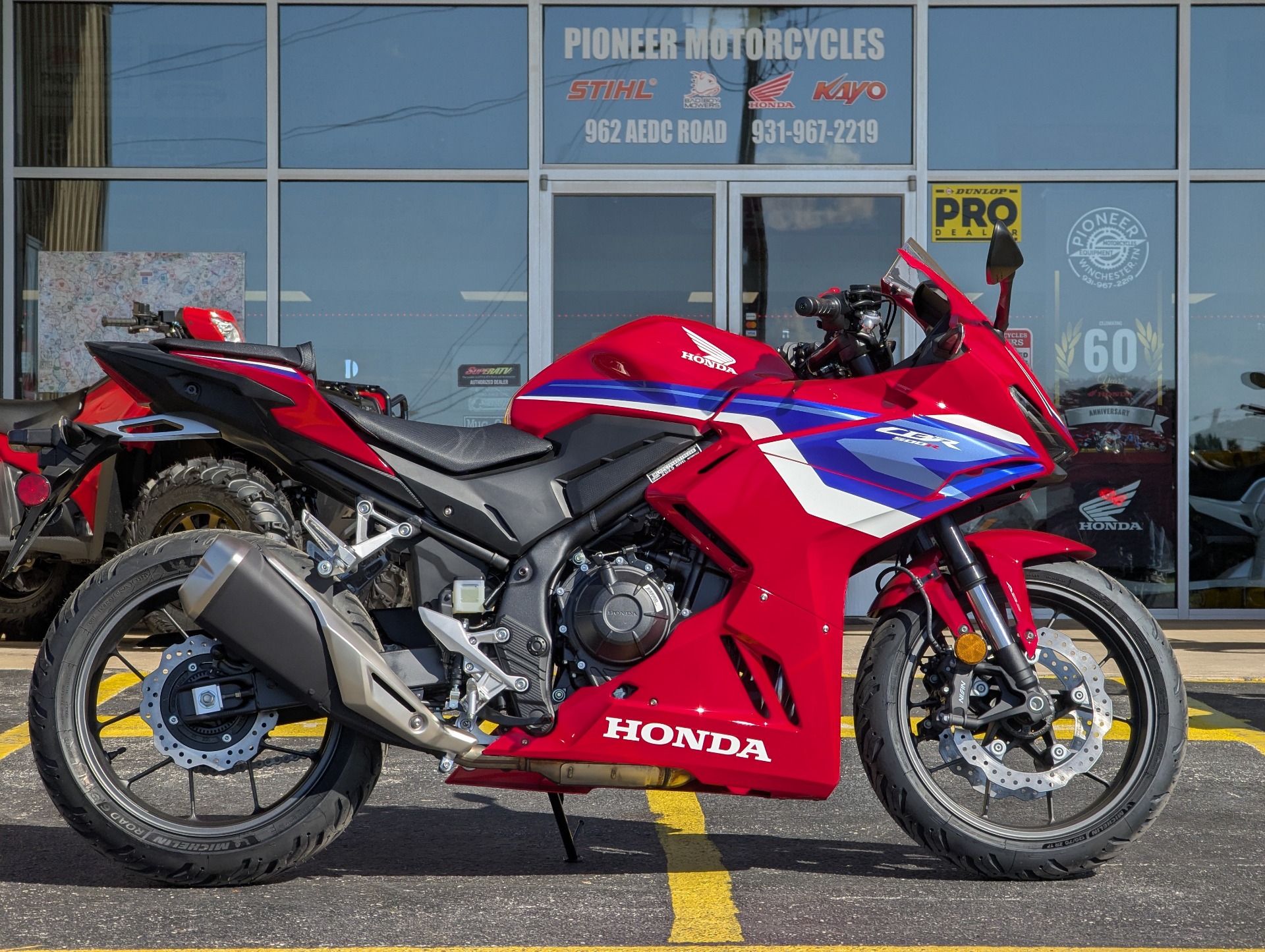 New 2025 Honda CBR500R | Motorcycles in Winchester TN | 052225-1 Grand Prix Red