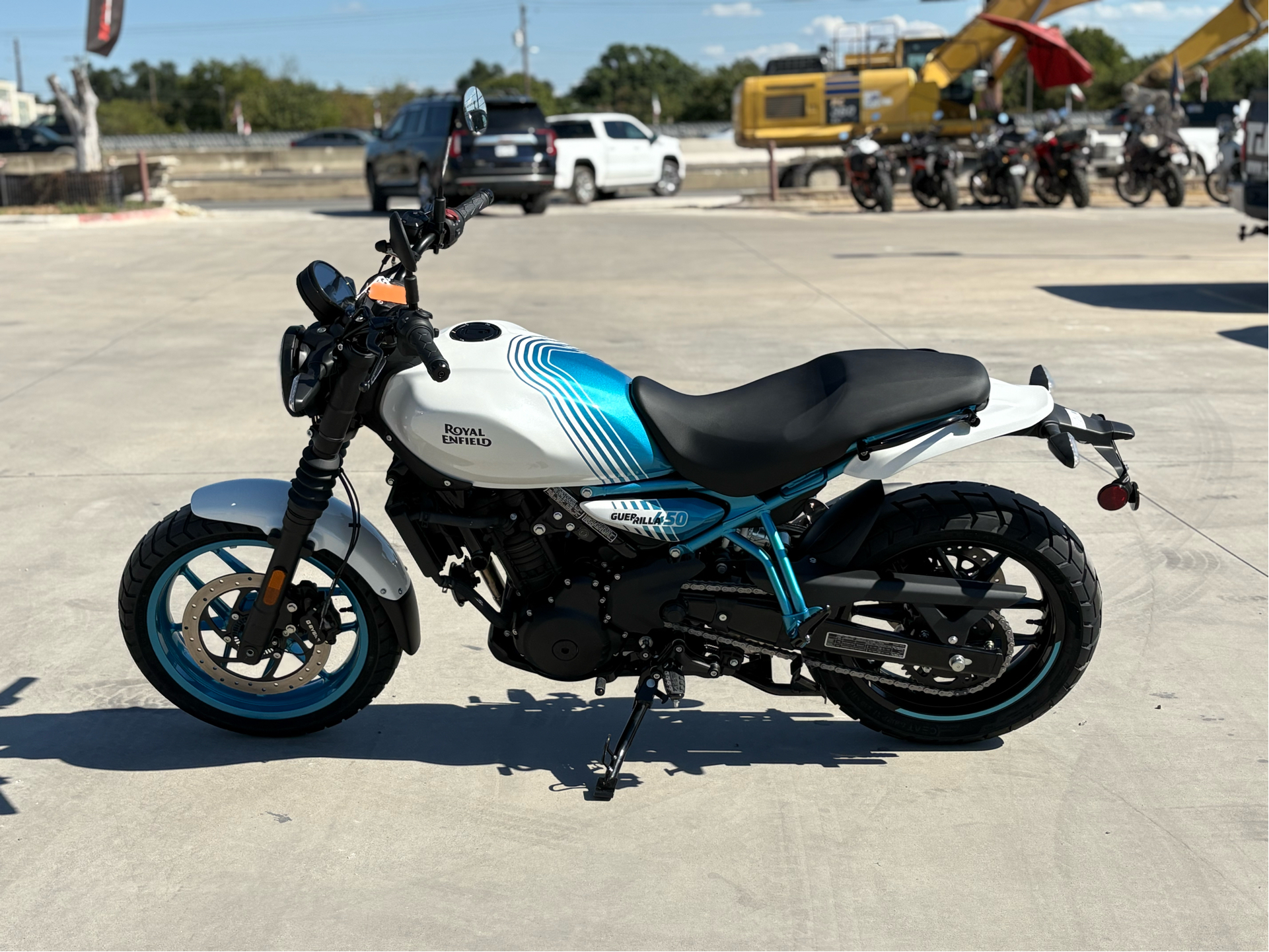 New 2026 Royal Enfield Guerrilla 450 Brava Blue | Motorcycles in Austin ...