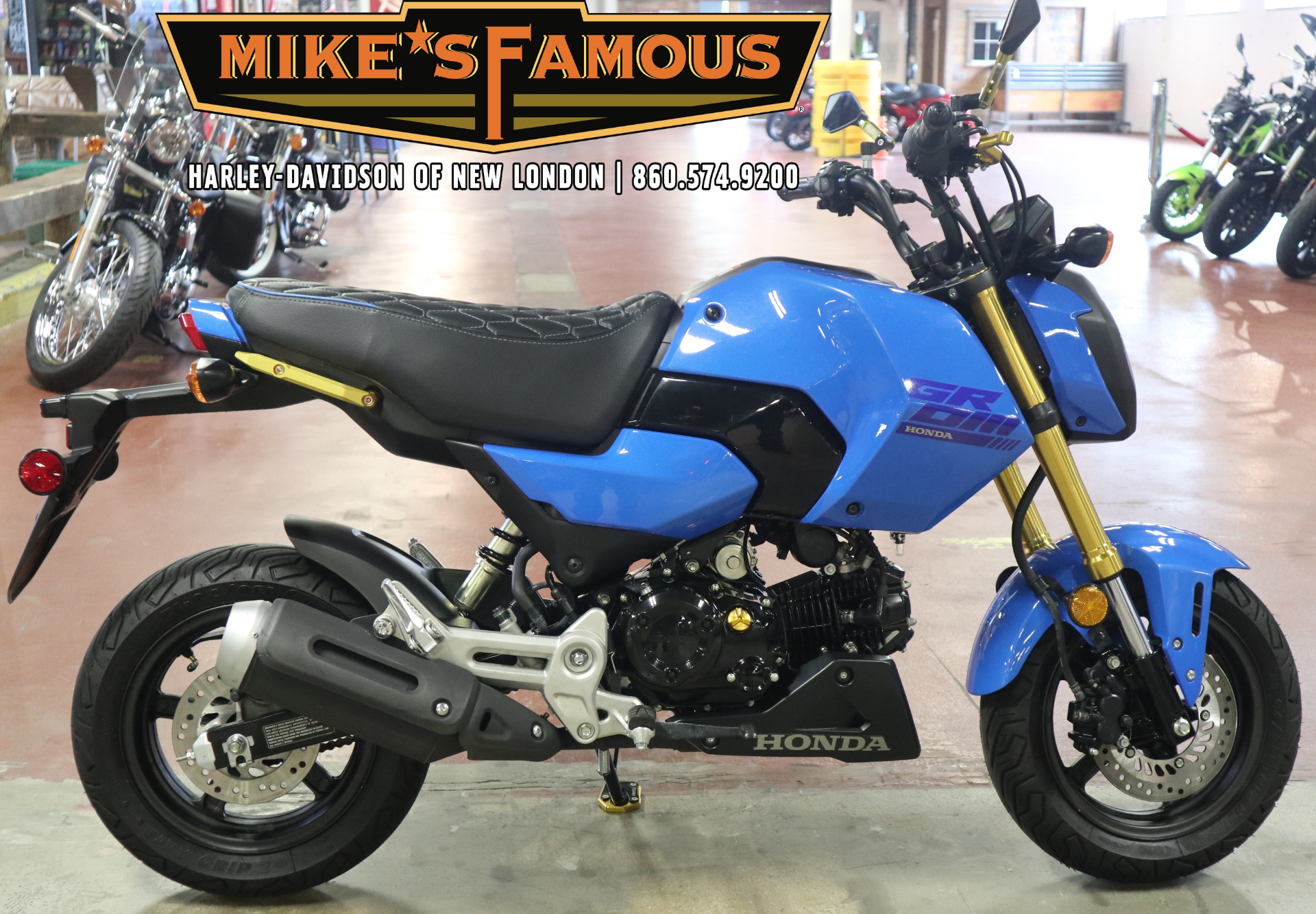 Used 2025 Honda Grom Candy Blue | Motorcycles in New London CT | T04355