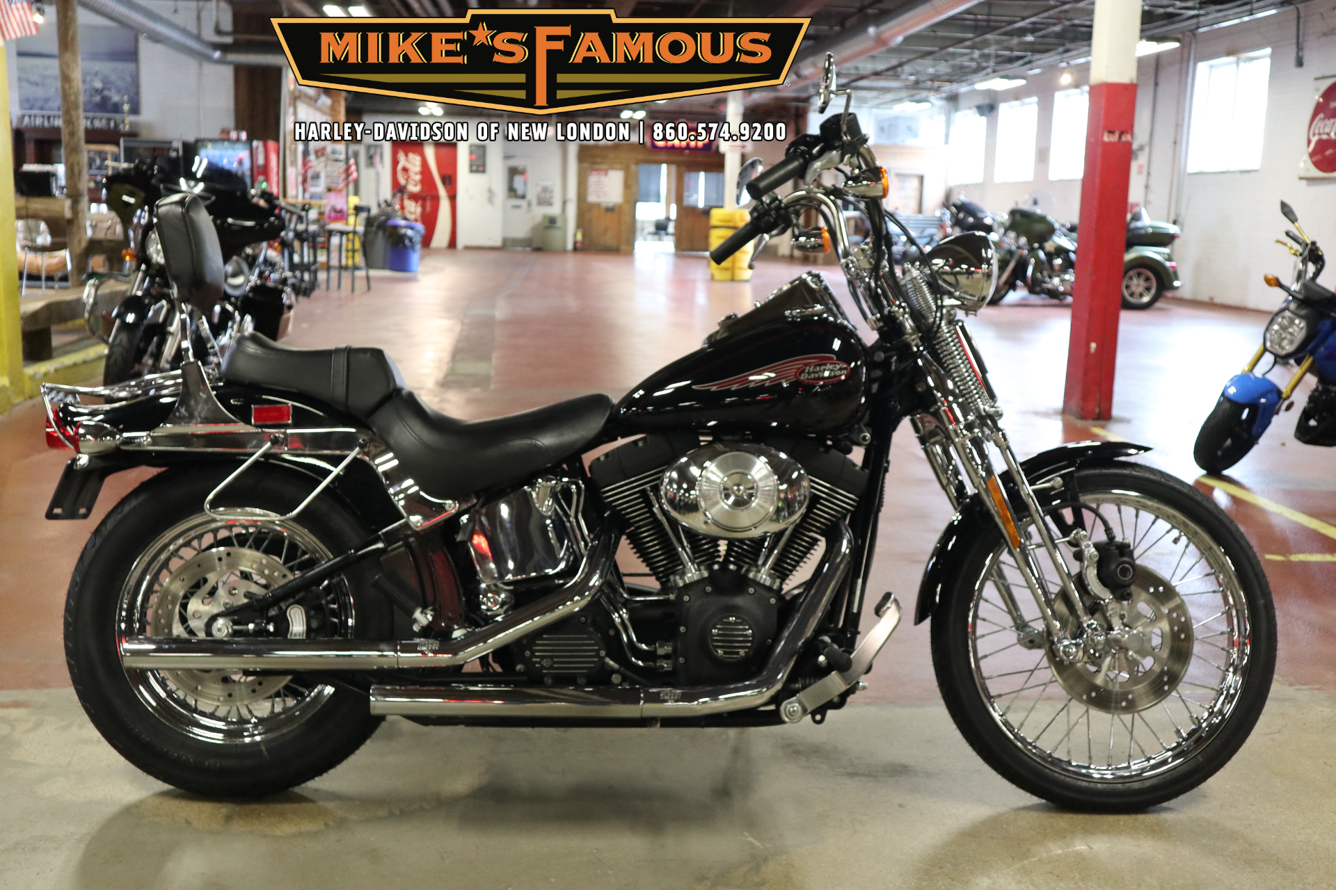 Used 2002 Harley-Davidson FXSTS/FXSTSI Springer® Softail® Vivid Black ...