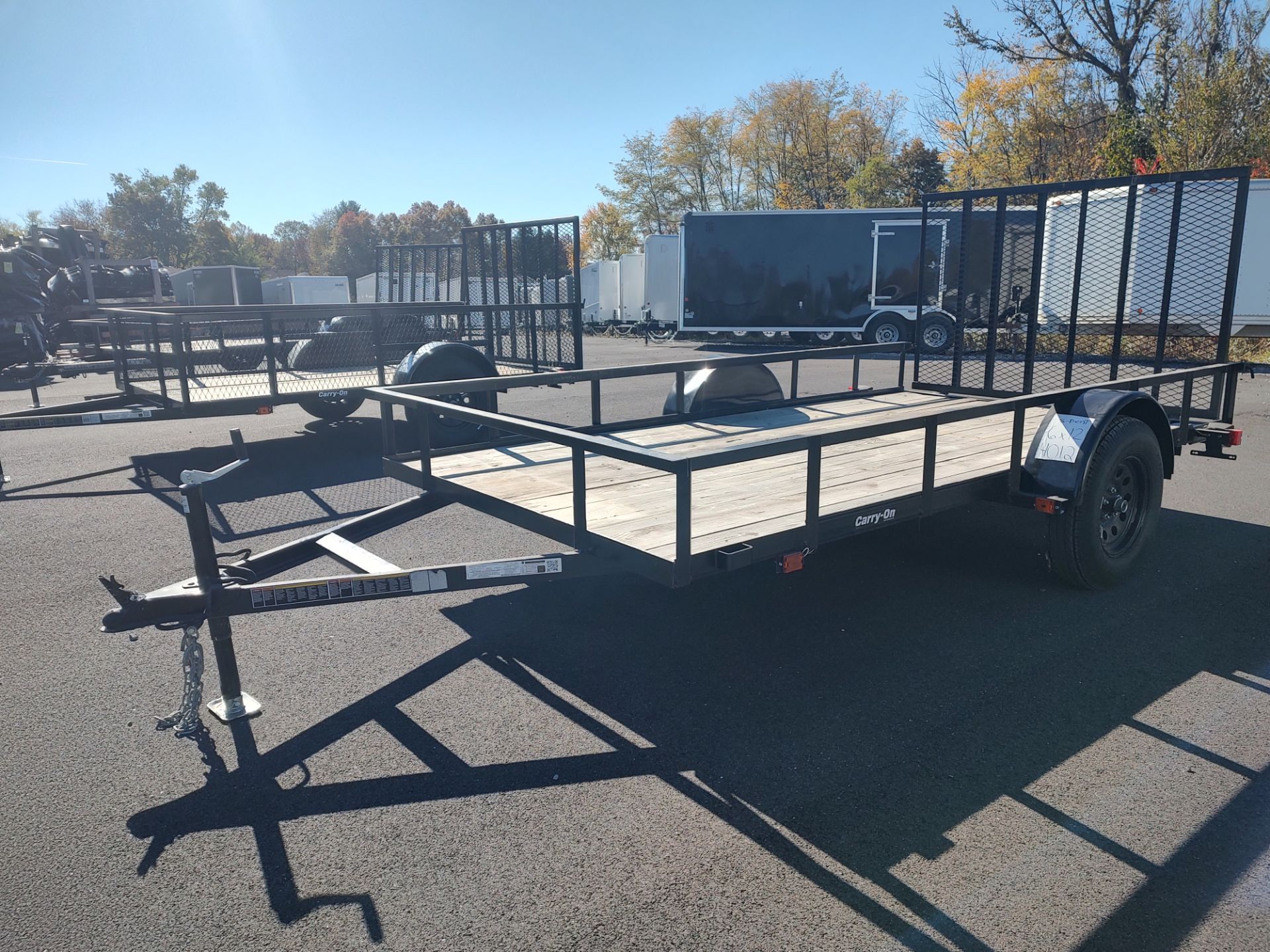 New 2025 Carry-On Trailers 12X76 Utility Trailer 3K | Trailers in Harrisburg PA | CAR004012 Black