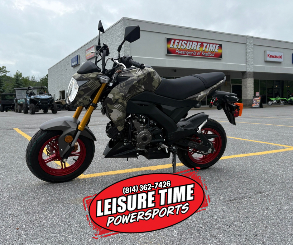 New 2025 Kawasaki Z125 Pro, Bradford PA | Specs, Price, Photos | Cypher Camo Beige 25B-129-4557