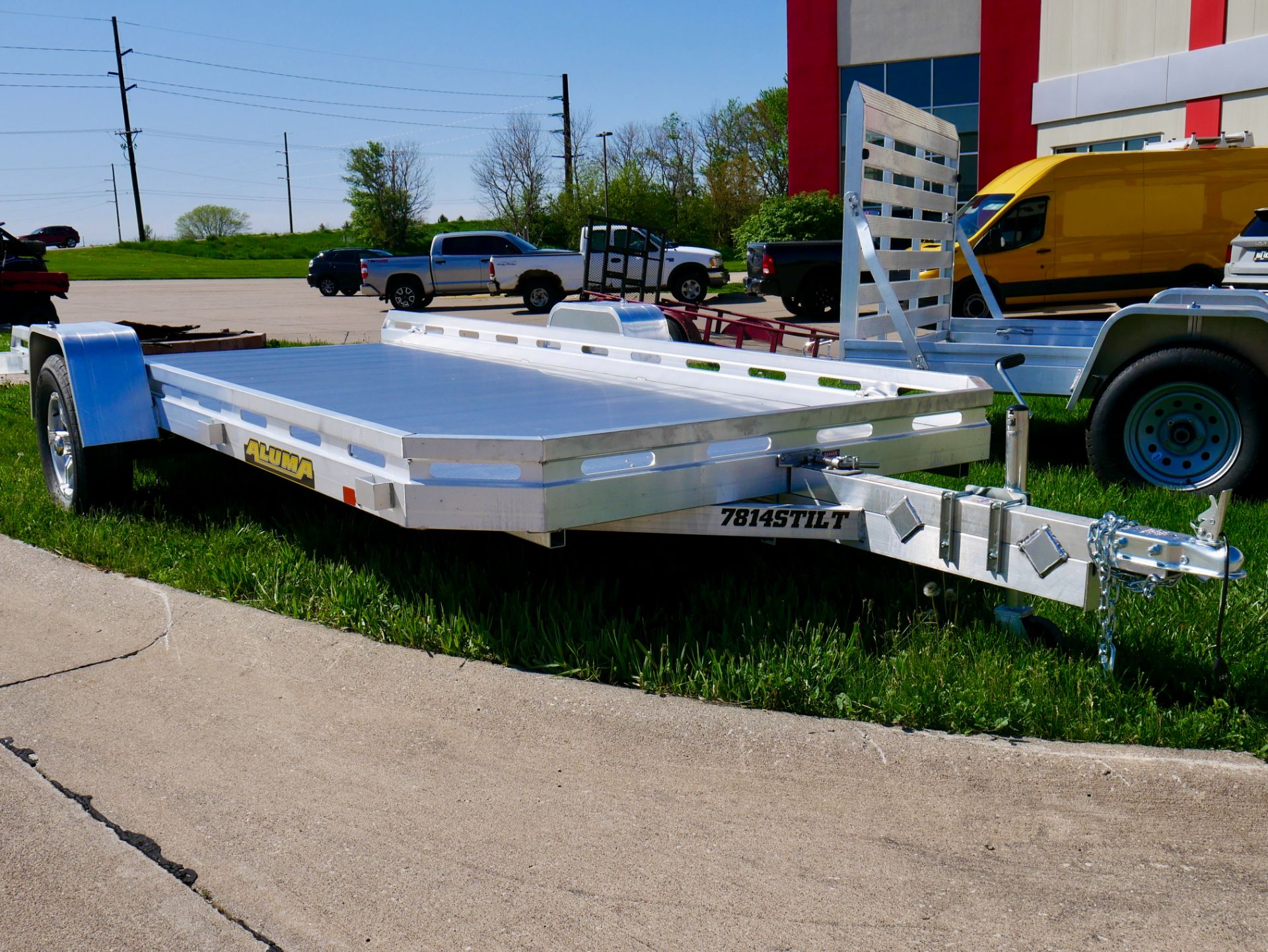 New 2024 ALUMA Single Axle Tilt Utility Trailers 176 in. Utility ...