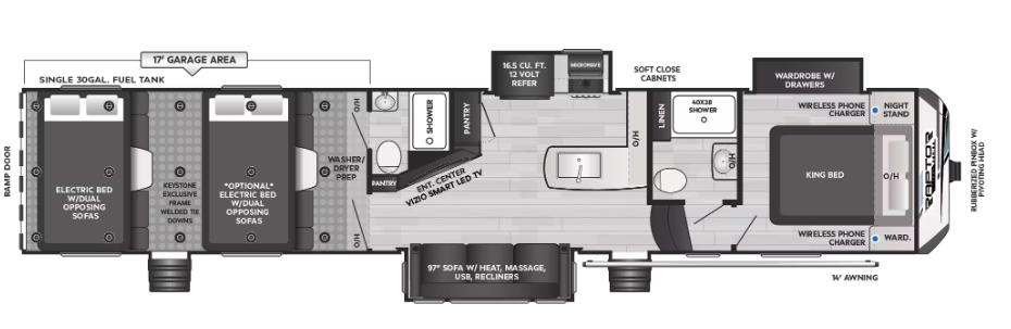 New 2025 Keystone RV Carbon 398 - Toy Hauler | RVs in Bismarck ND | White