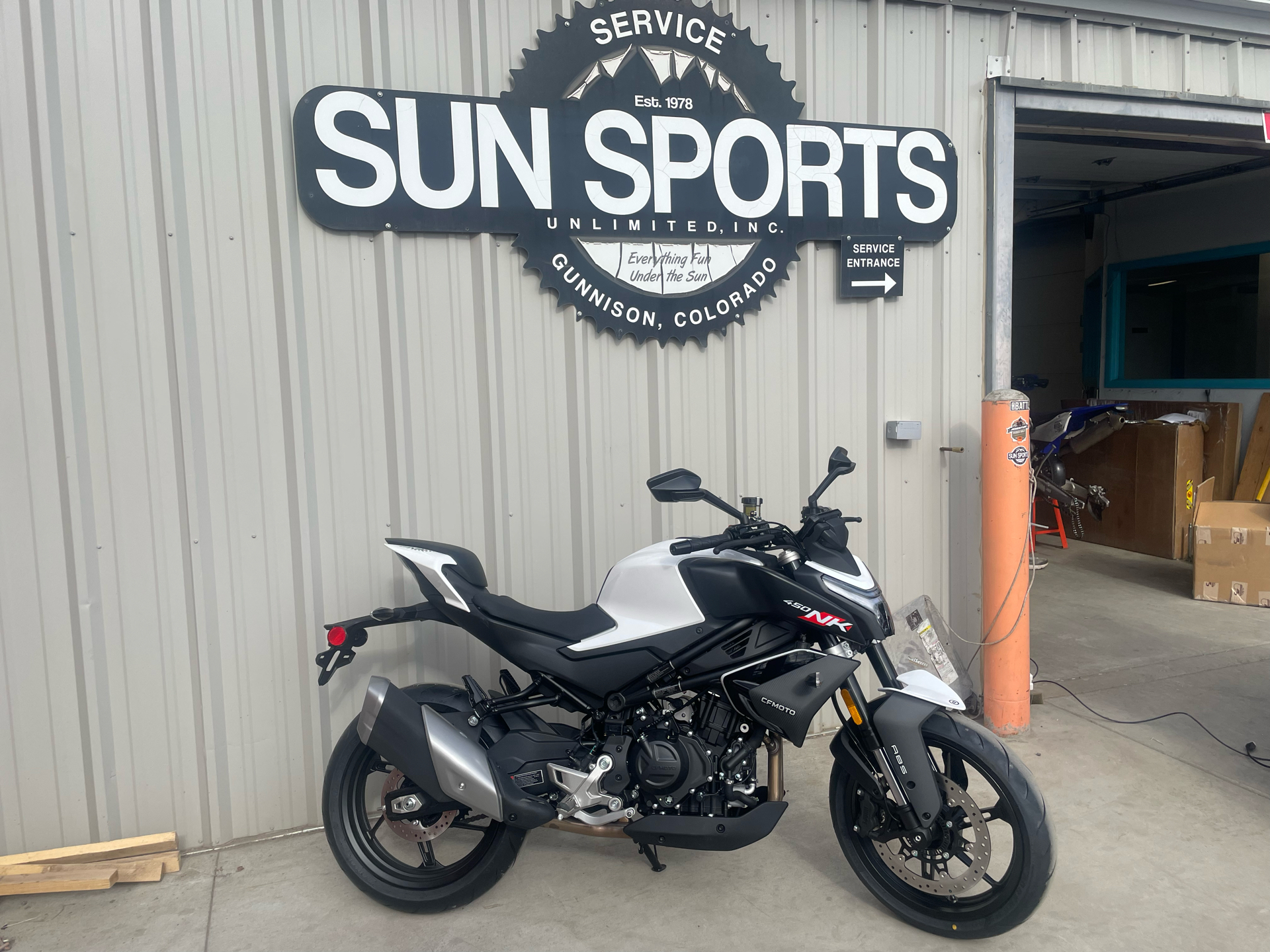 New 2025 CFMOTO 450NK, Gunnison CO | Specs, Price, Photos | Nebula White 002156