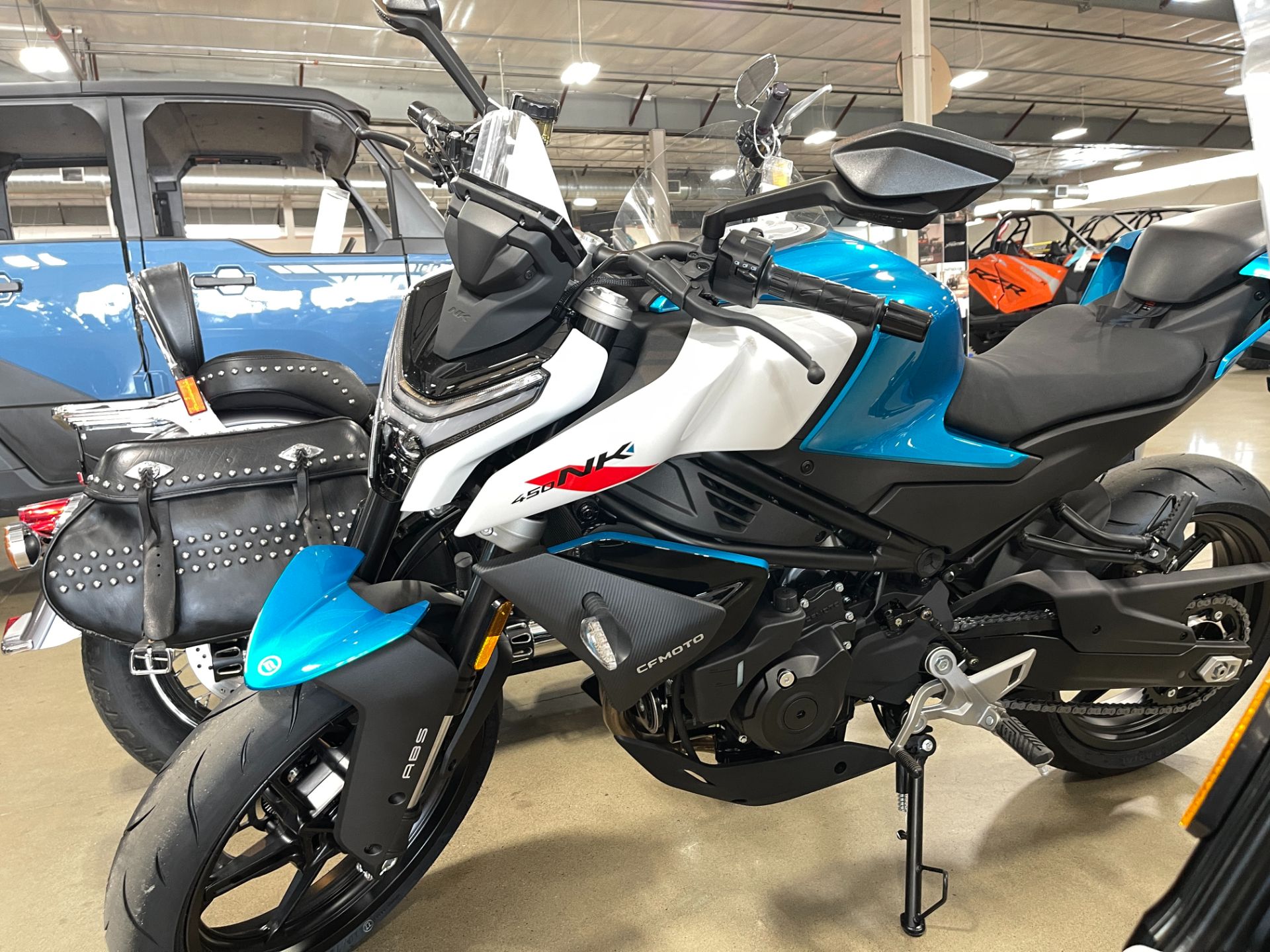New 2024 CFMOTO 450NK, Yakima WA | Specs, Price, Photos | Zephyr Blue CF24005