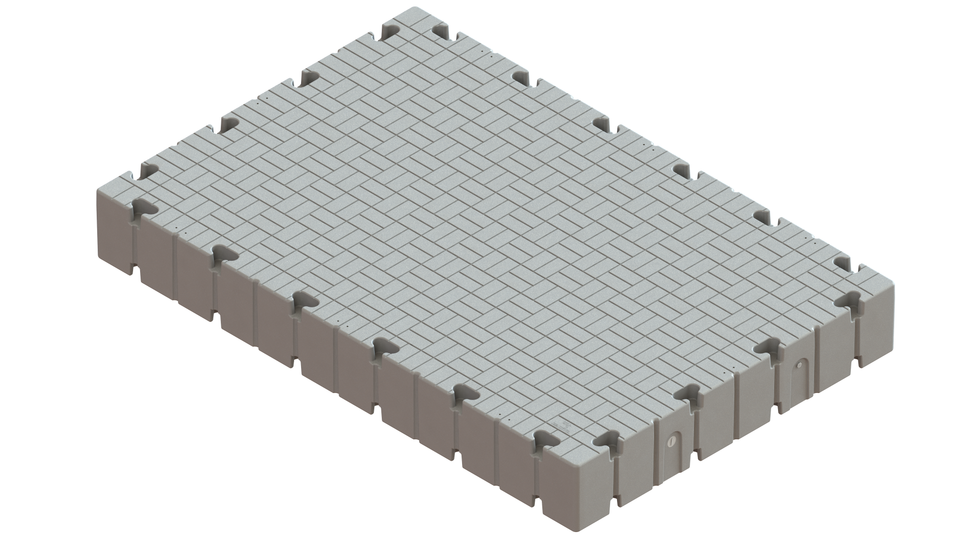 New 2024 Snap Dock 80"x120" Dock Section | Docks in Gulfport MS | Gray SNAP222