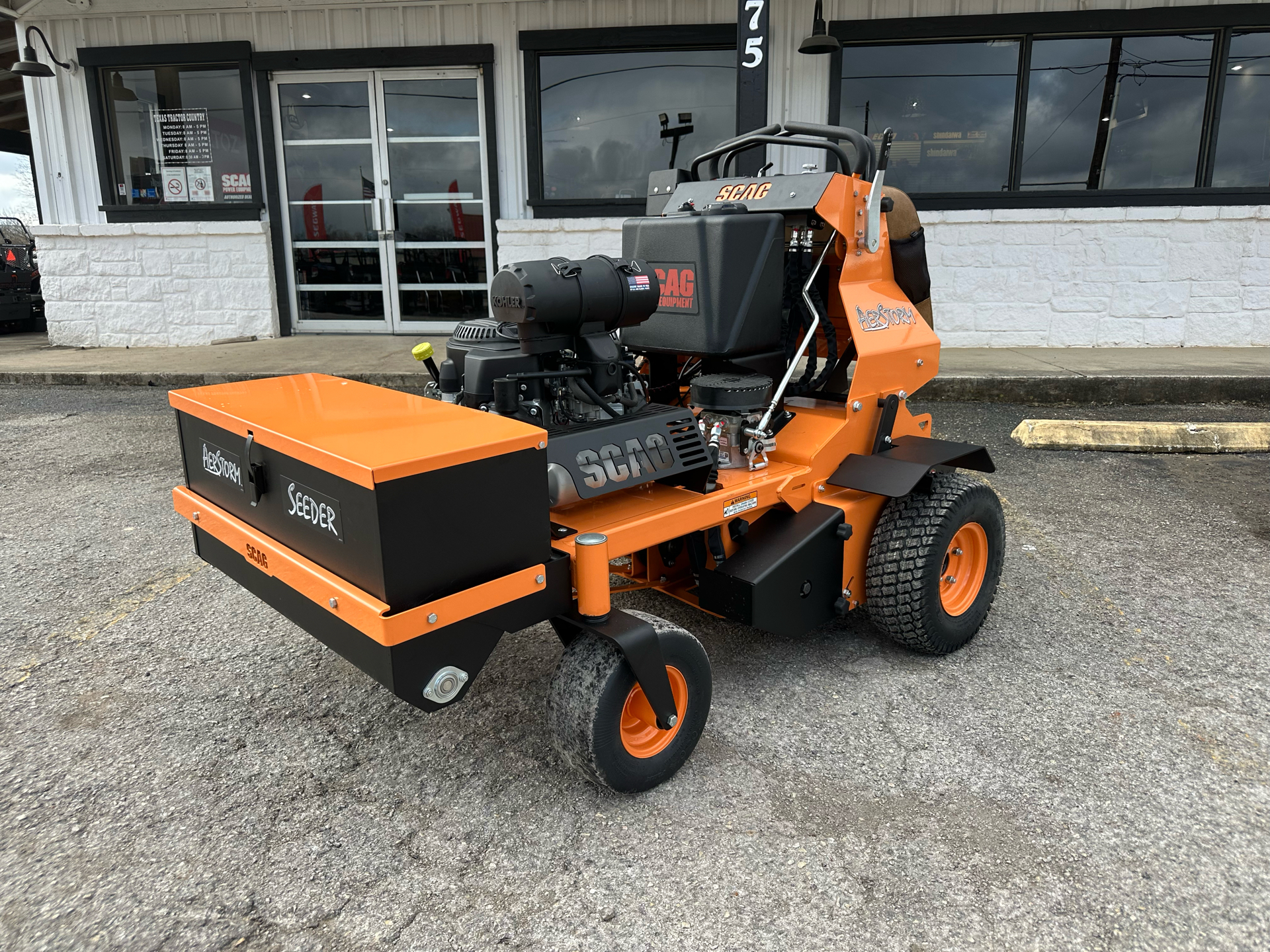 New SCAG Power Equipment AerStorm with Drop Seeder, Bastrop TX | Specs ...