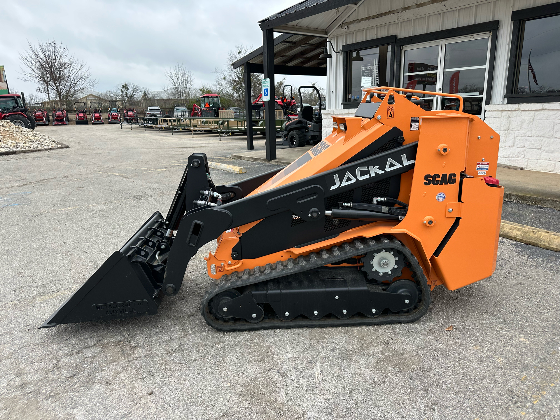 New 2025 SCAG Power Equipment Jackal Stand-On Mini Skid Steer, Bastrop ...