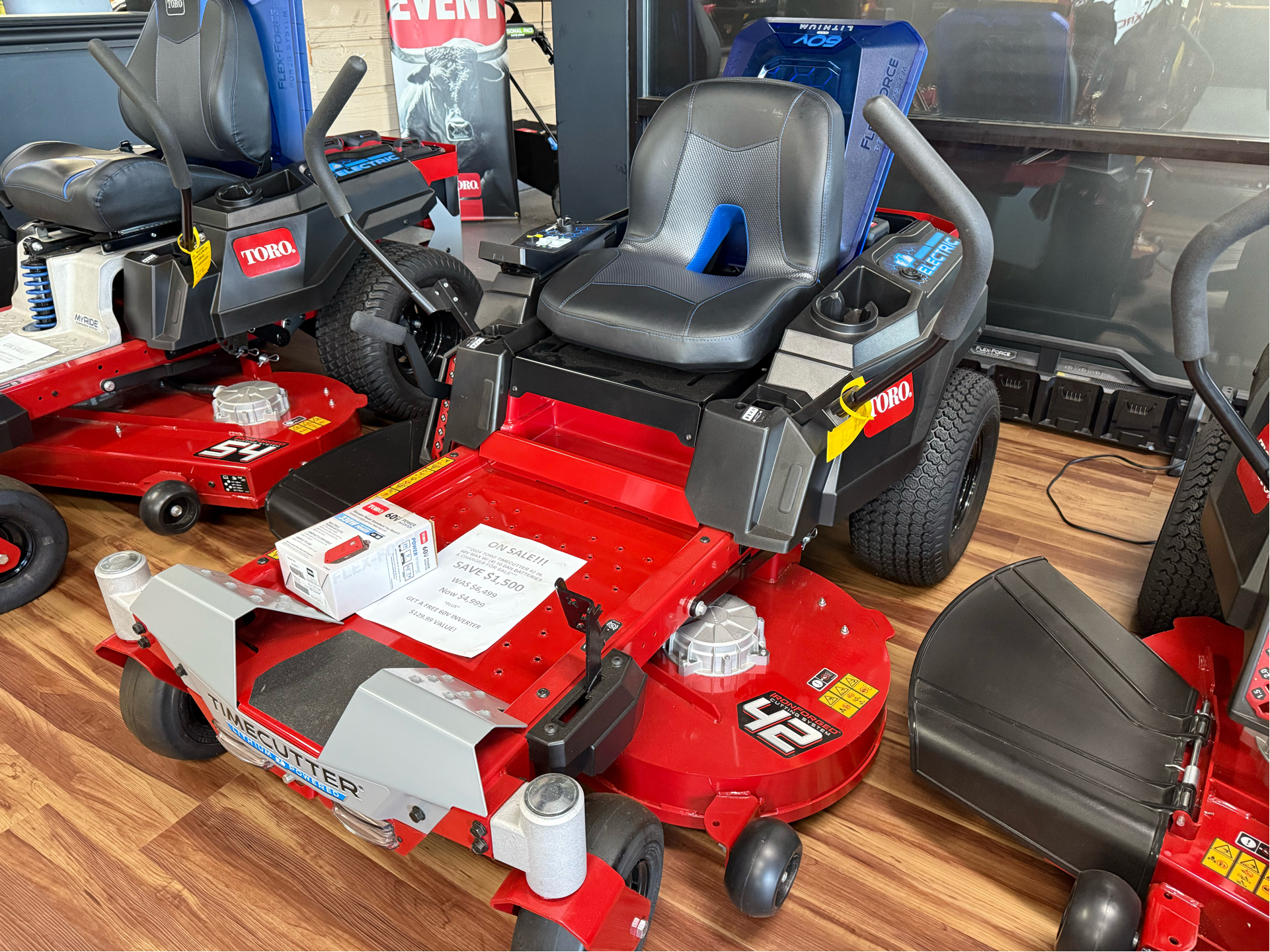 New 2024 Toro TimeCutter 42 in. 60V MAX - (4) 10.0Ah Batteries Included ...