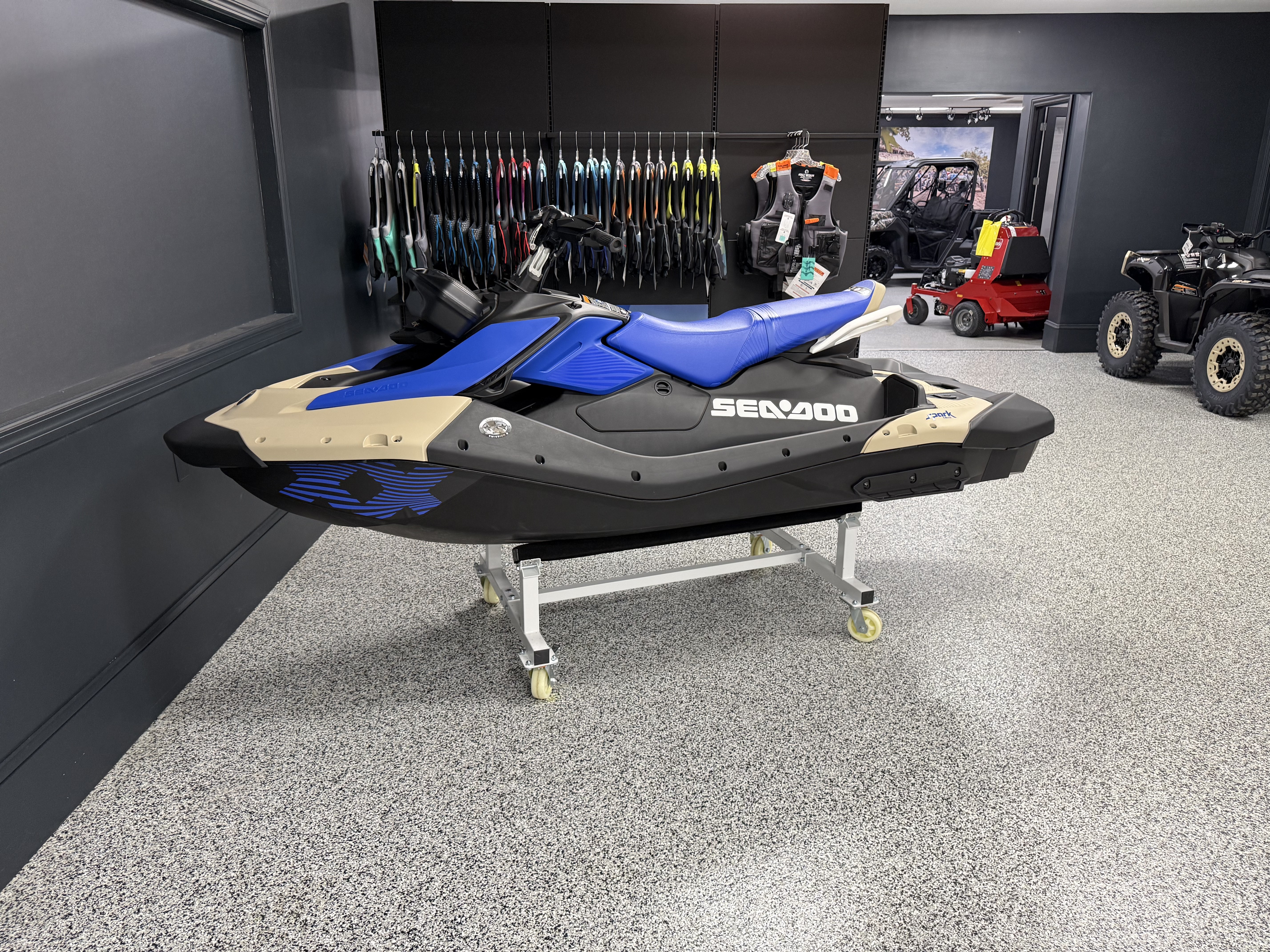 New 2025 Sea-Doo Spark Trixx for 3 + iBR and audio in option, Iron ...