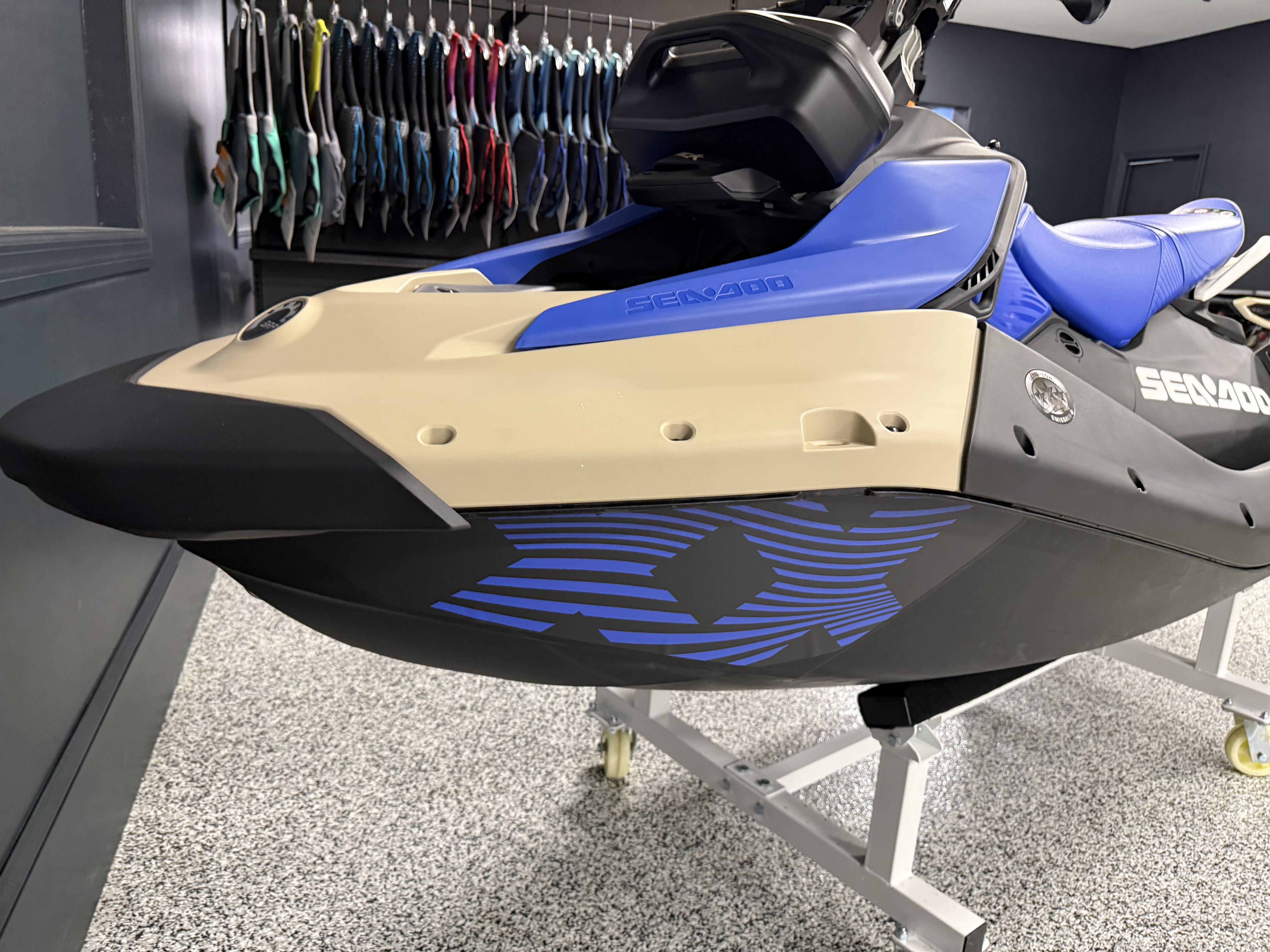 New 2025 Sea-Doo Spark Trixx for 3 + iBR and audio in option, Iron ...