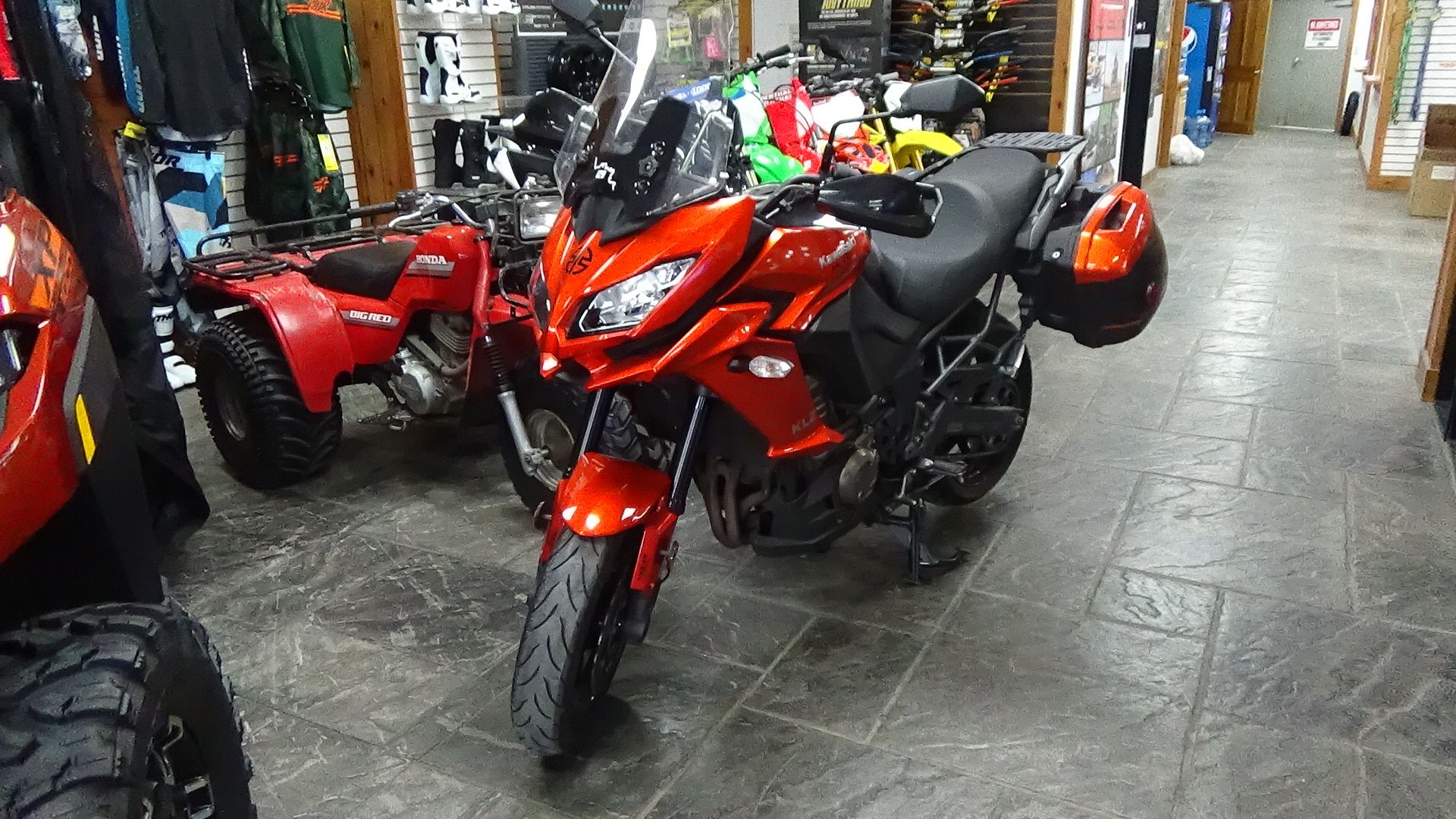 Used 2015 Kawasaki Versys® 1000 LT Candy Burnt Orange / Metallic Spark ...