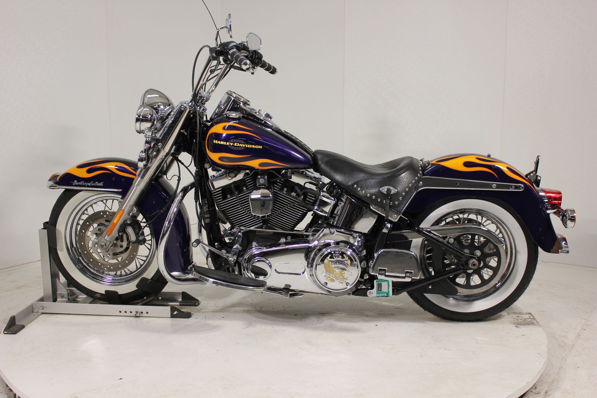 Used 2012 Harley-Davidson Heritage Softail® Classic Deep Purple/Flames ...