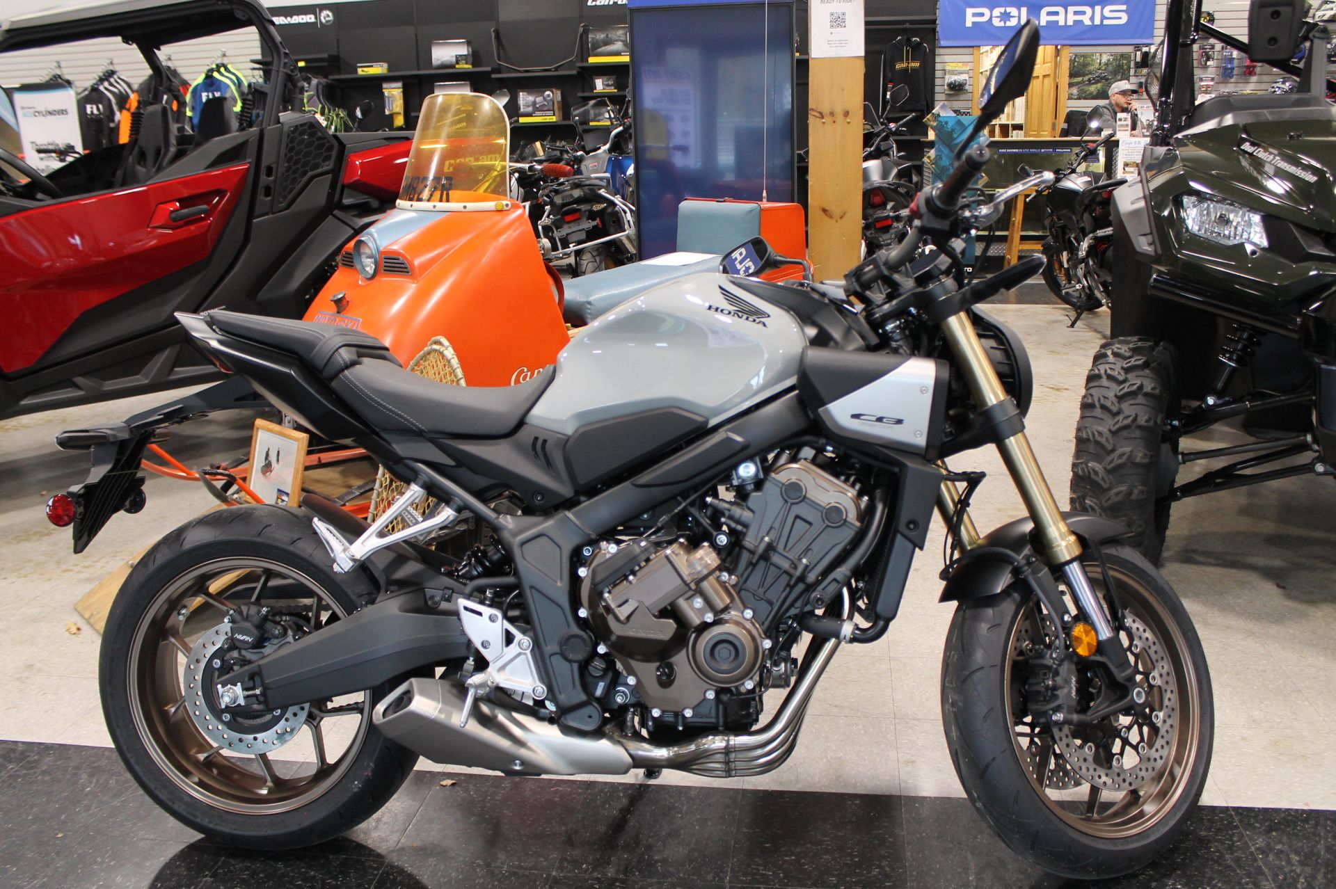 New 2024 Honda CB650R ABS Motorcycles in Adams, MA | Stock Number: 000281