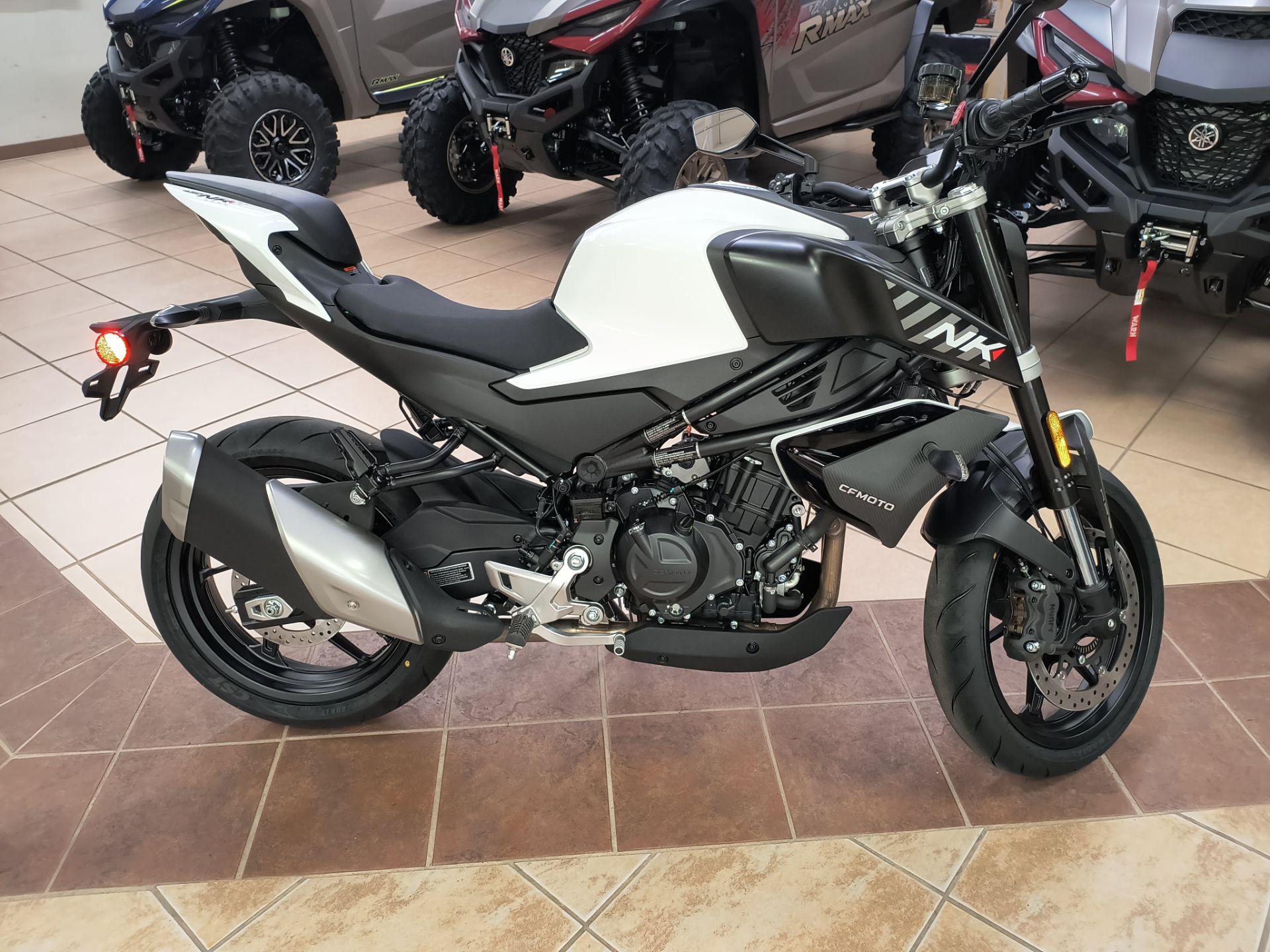 New 2025 CFMOTO 450NK Nebula White | Motorcycles in New Ashford MA | 001539