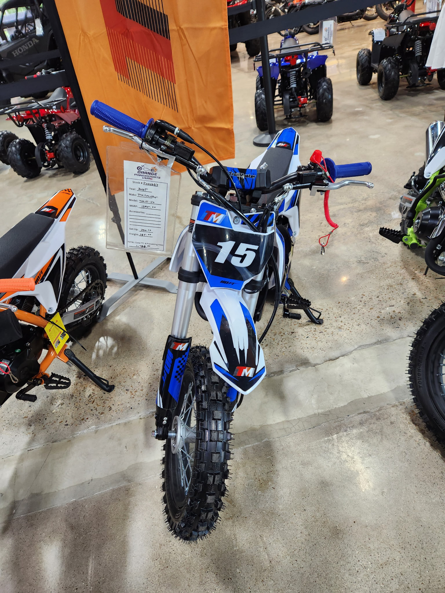 New 2025 TrailMaster TM15-110, Orange TX | Specs, Price, Photos | Blue ...