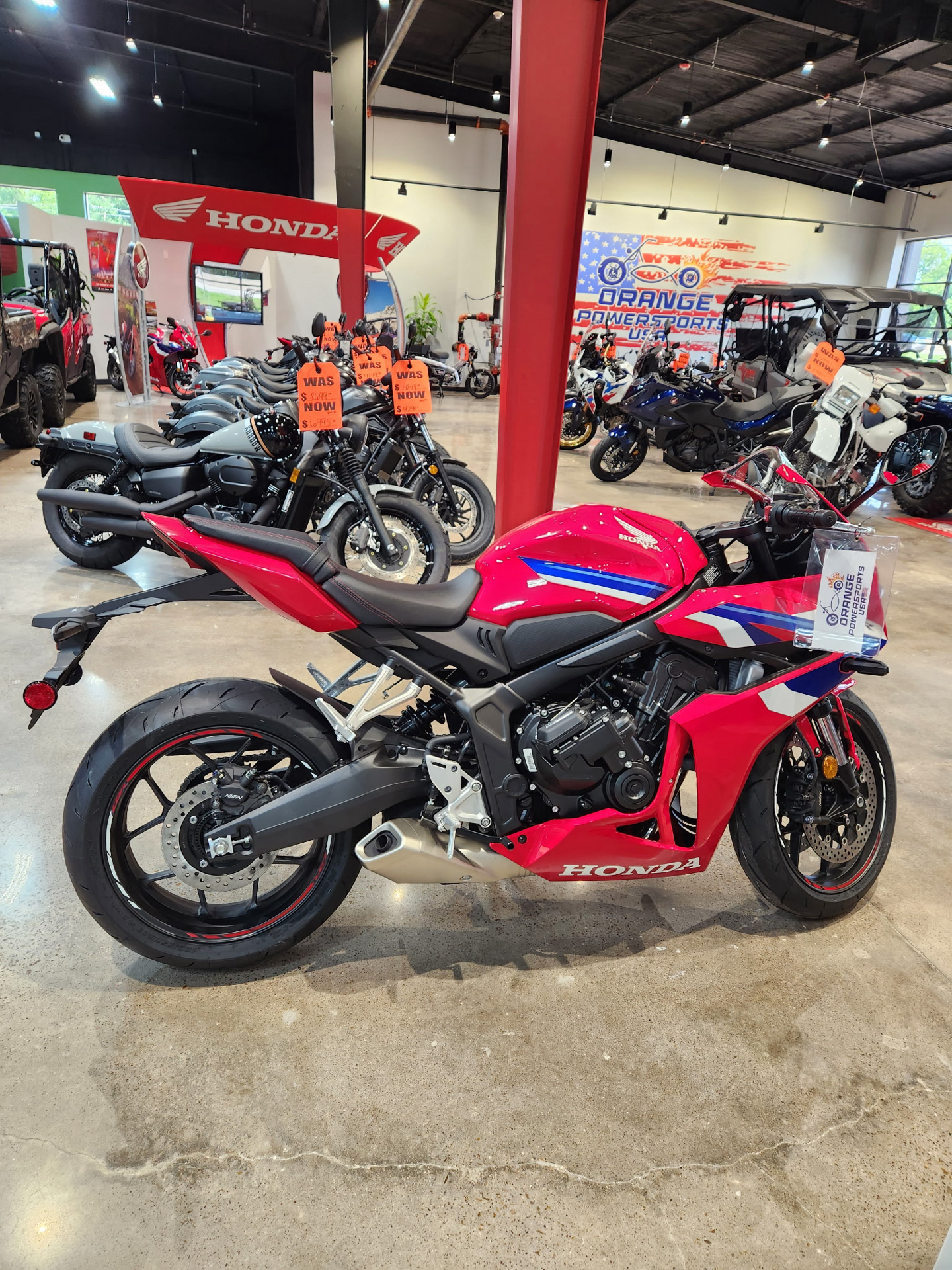 New 2024 Honda CBR650R ABS, Orange TX | Specs, Price, Photos | Grand Prix Red 001779