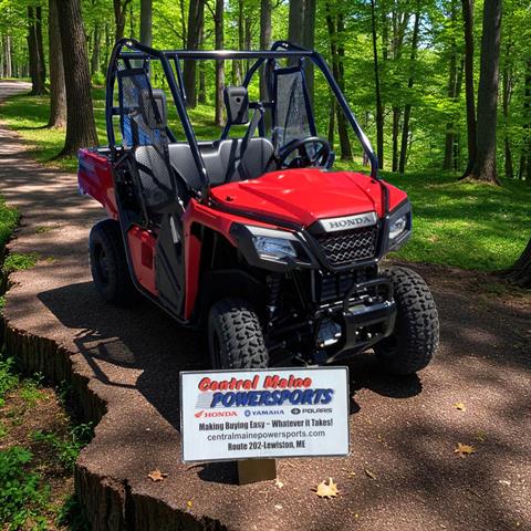 New 2026 Honda Pioneer 520 | Utility Vehicles in Lewiston ME | Hero Red ...