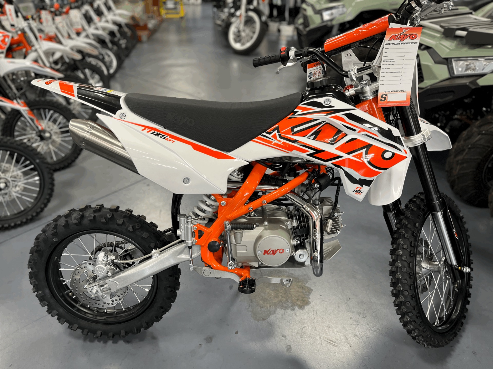New 2025 Kayo TT 125 EFI, Florence SC | Specs, Price, Photos | White ...