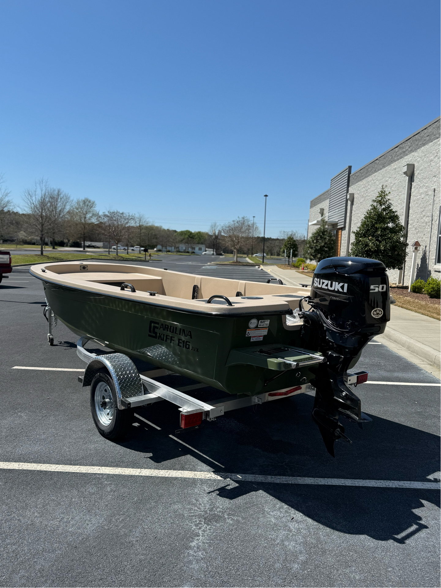 New 2025 Carolina Skiff E16 JVX TH SWAMP GREEN | Power Boats Outboard ...