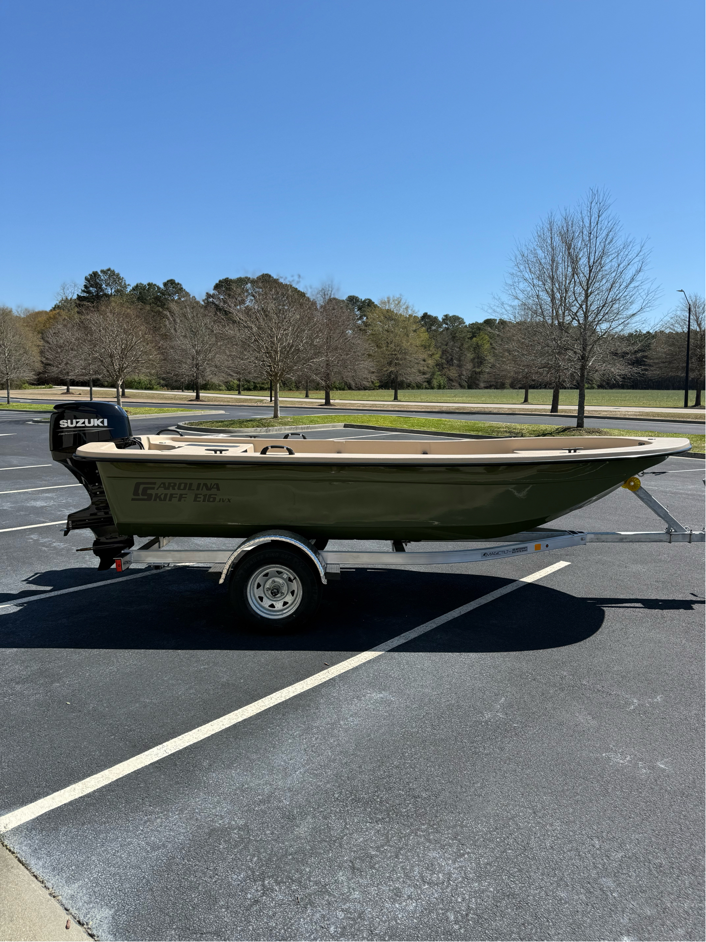 New 2025 Carolina Skiff E16 JVX TH SWAMP GREEN | Power Boats Outboard ...