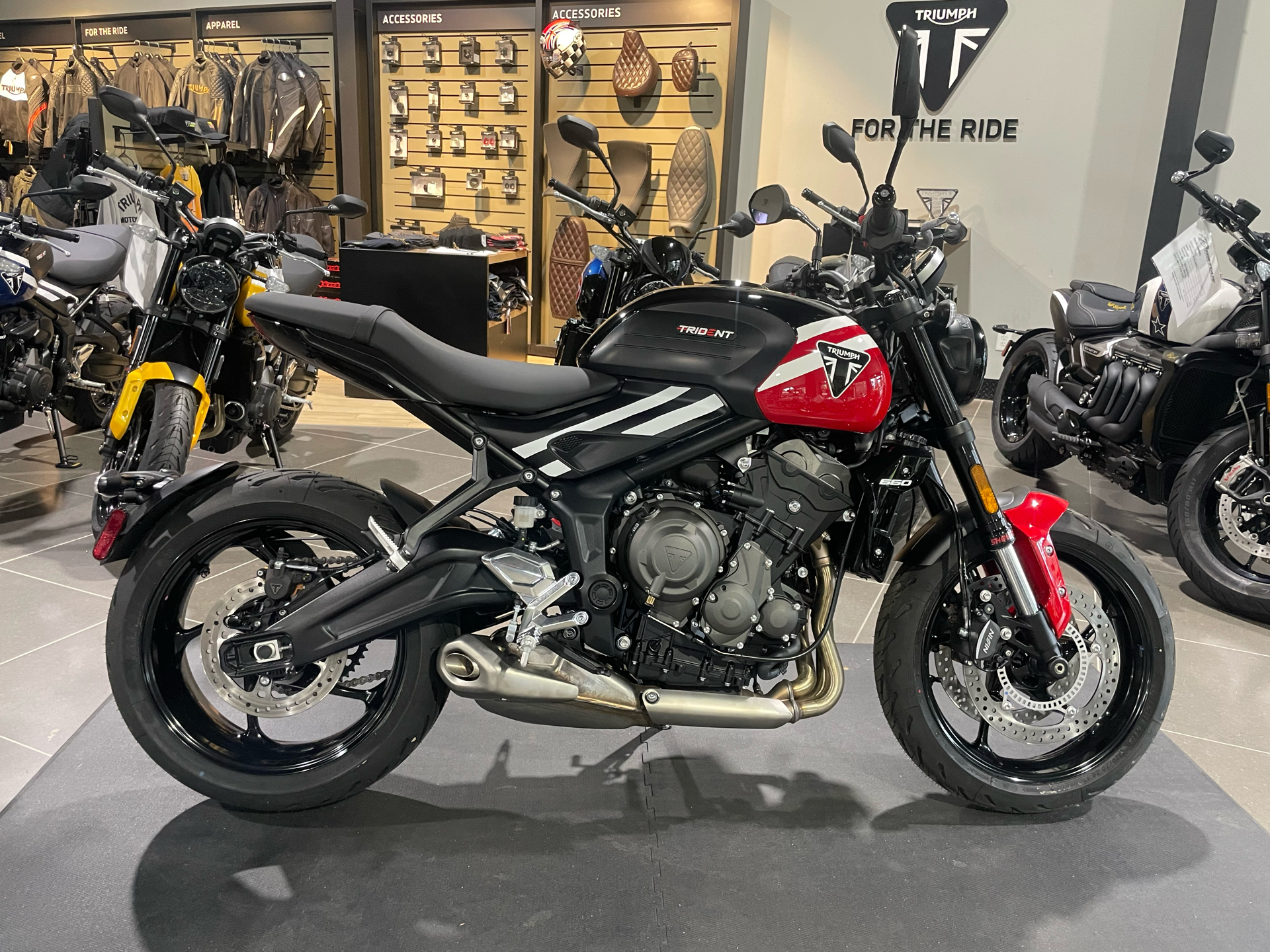 New 2025 Triumph Trident 660 Diablo Red/ Sapphire Black Motorcycles For ...