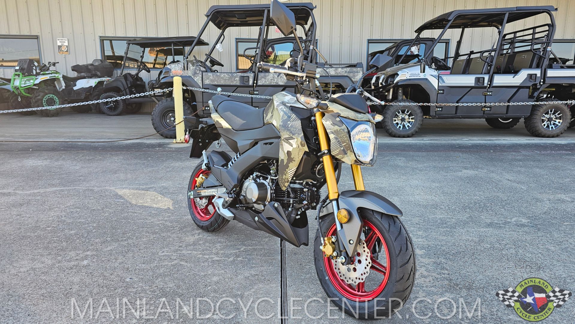 New 2025 Kawasaki Z125 Pro Cypher Camo Beige | Motorcycles in La Marque ...