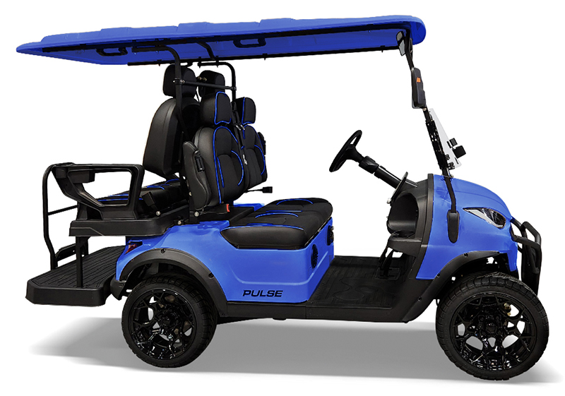 New 2025 Active EV Pulse 4 Seater Electric Blue Golf Carts For Sale in ...