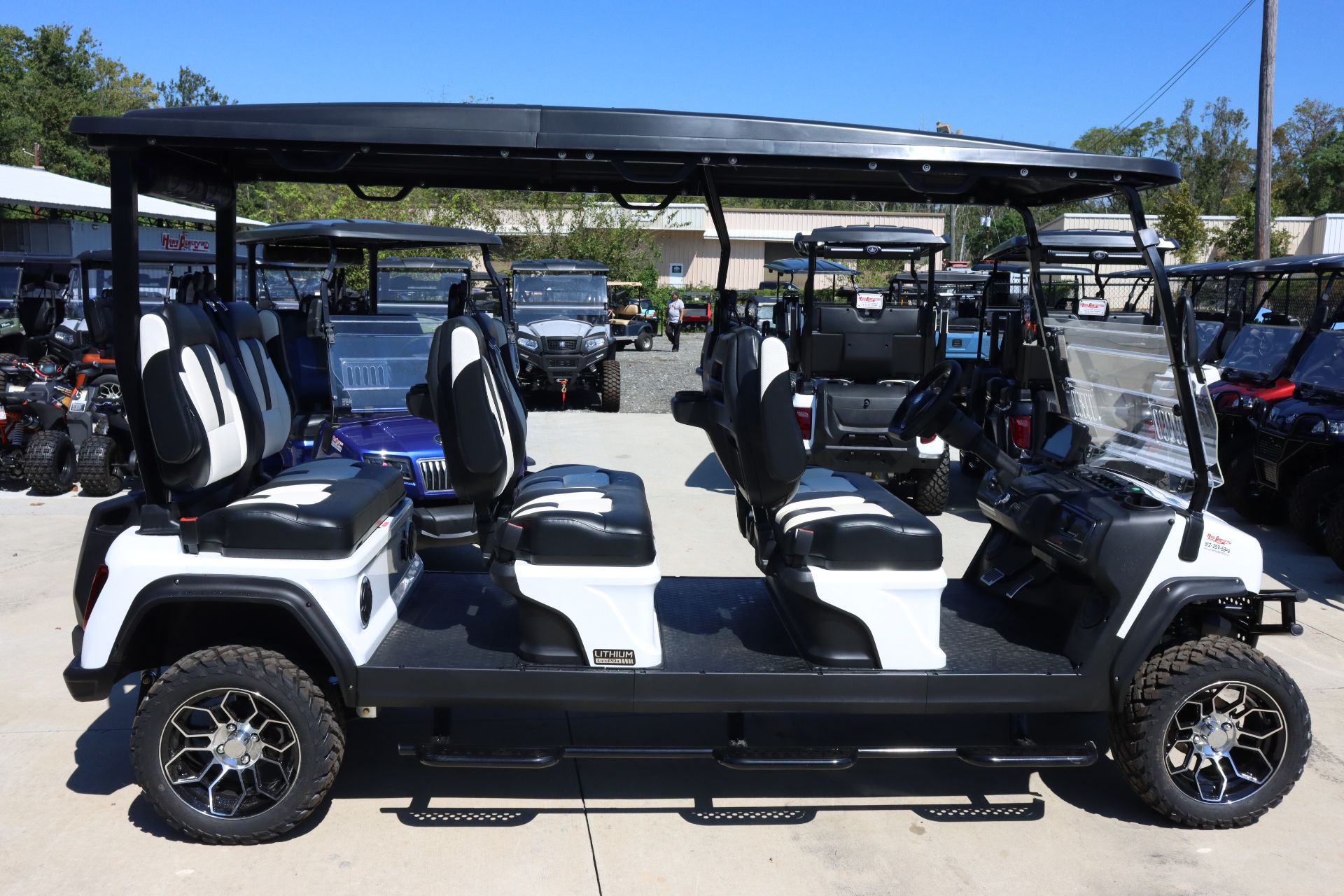 New 2025 Evolution Electric Vehicles D5 Maverick LSV6 MINERAL WHITE Golf Carts For Sale in ...