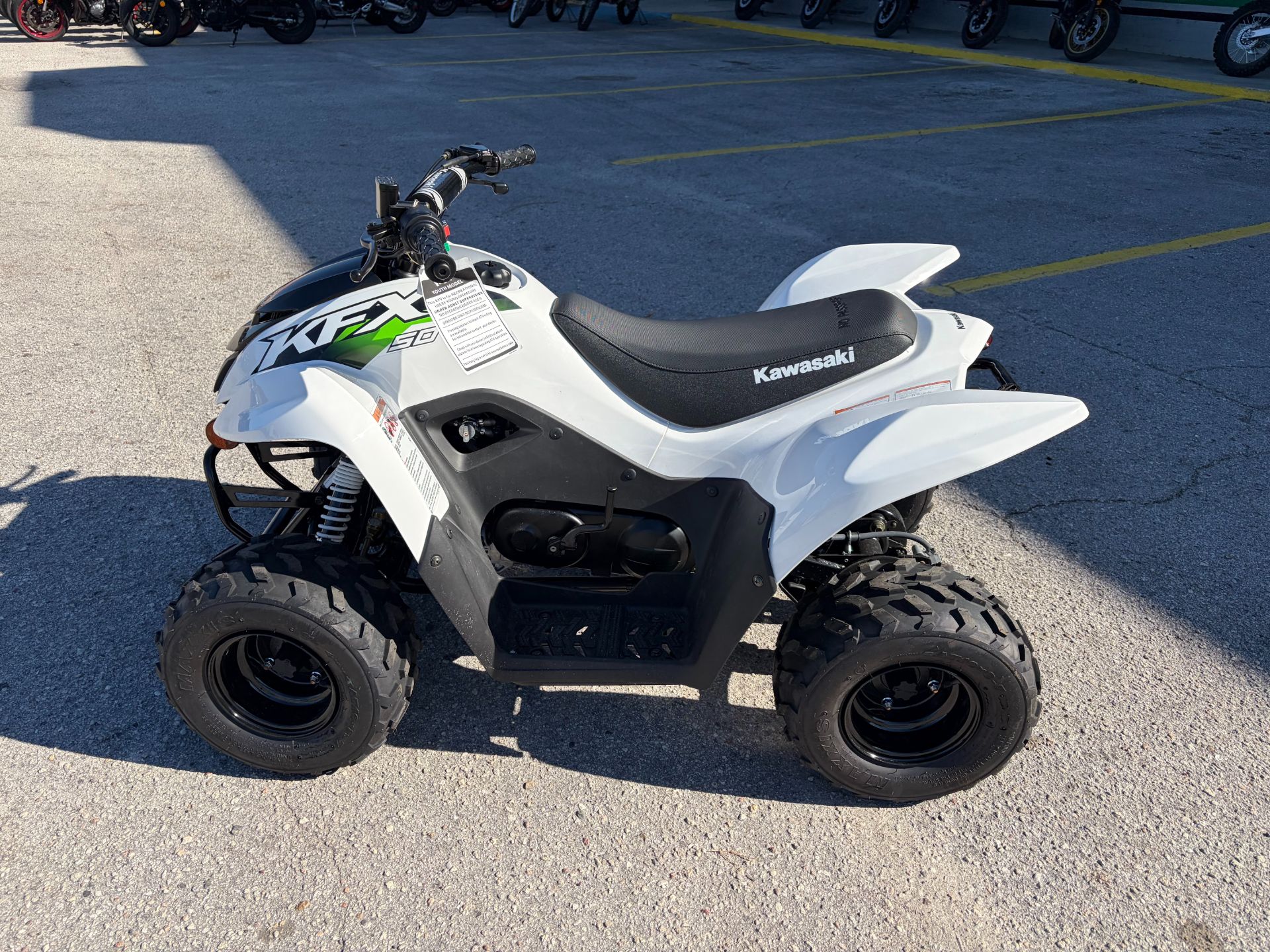New 2026 Kawasaki KFX®50 Bright White ATVs For Sale in Jacksonville ...