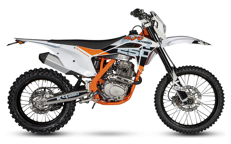 New 2022 Kayo K4 250 Dirt Bike | Motorcycles in Forest Lake MN | White