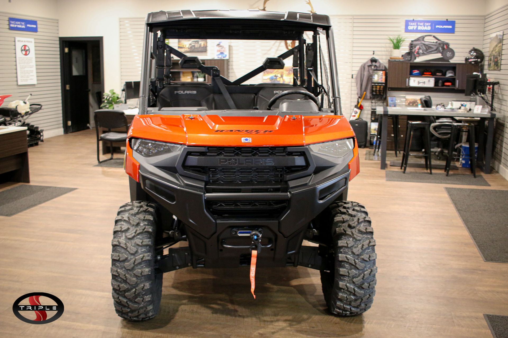 New 2025 Polaris Ranger Crew XP 1000 Premium | Utility Vehicles in Cedar City UT | 774014 Orange ...