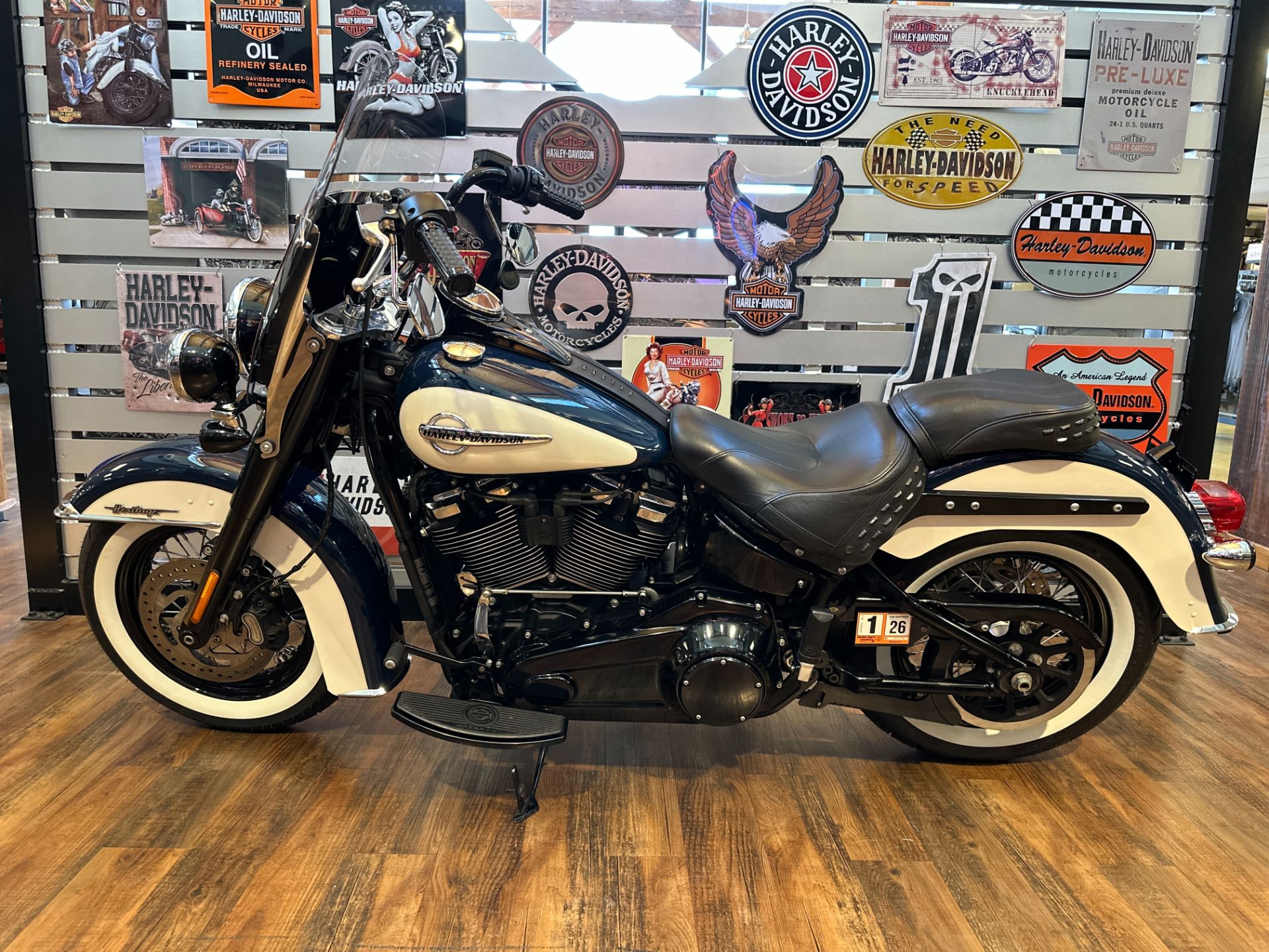 Used 2019 Harley-Davidson Heritage Classic 107 Billiard Blue / Billiard White | Motorcycles in ...