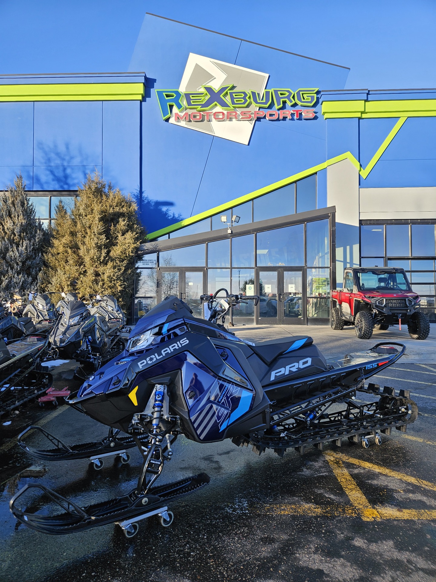 New 2025 Polaris Patriot 9R PRO RMK 155 SC | Snowmobiles in Rexburg ID | S39031 Midnight Blue ...