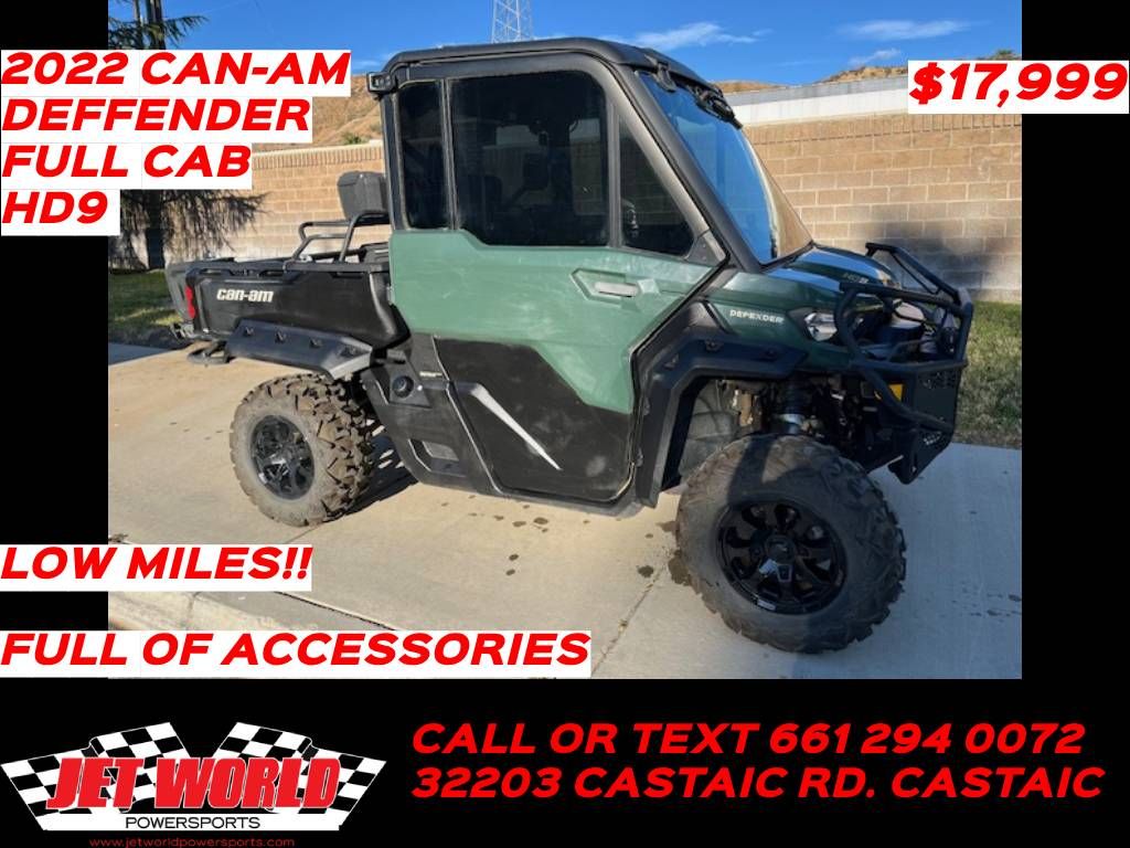 Used 2022 Can-Am Defender DPS CAB HD9 Utility Vehicles in Castaic, CA