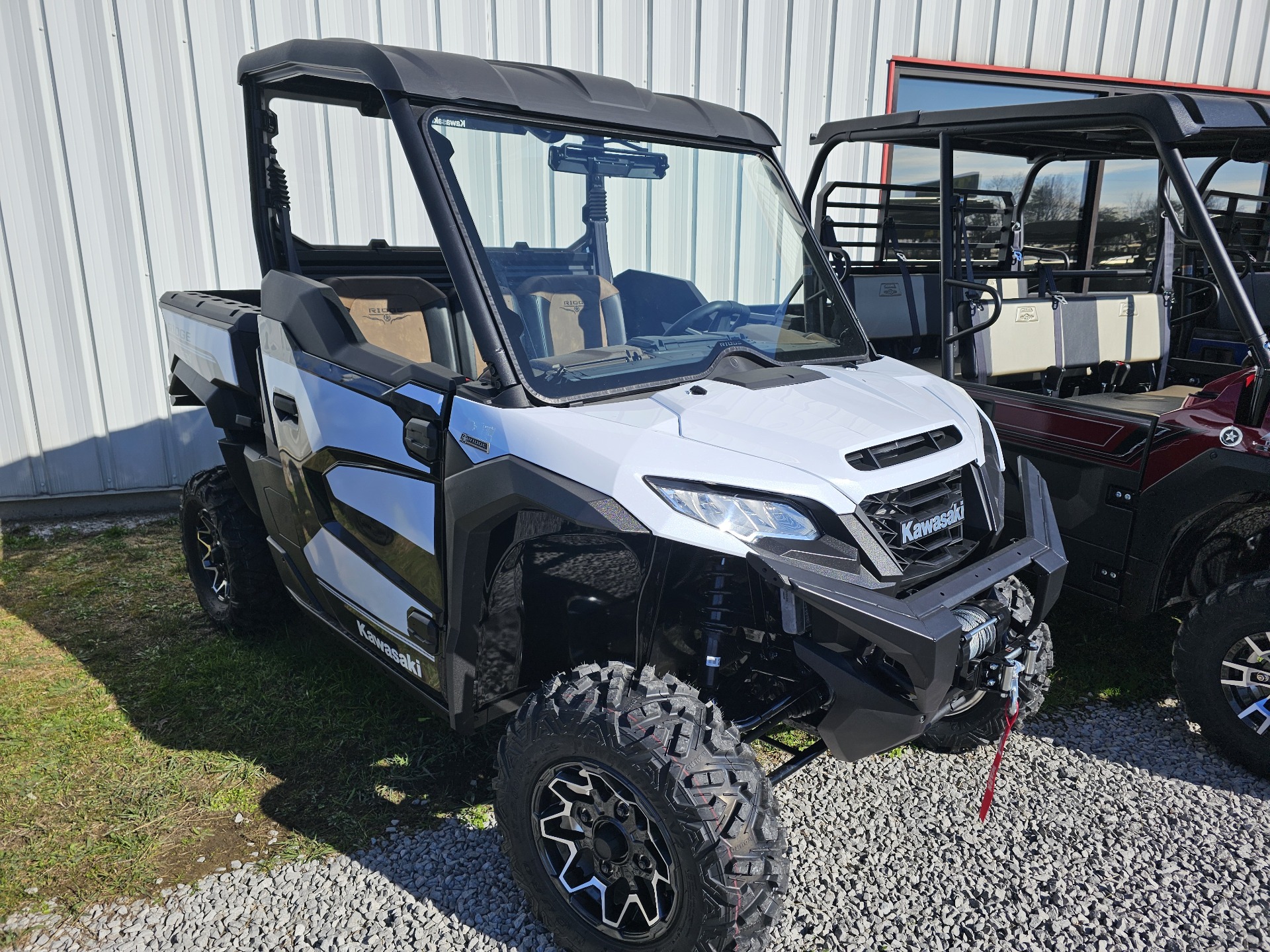 New 2024 Kawasaki RIDGE Ranch Edition Metallic Stardust White | Utility ...