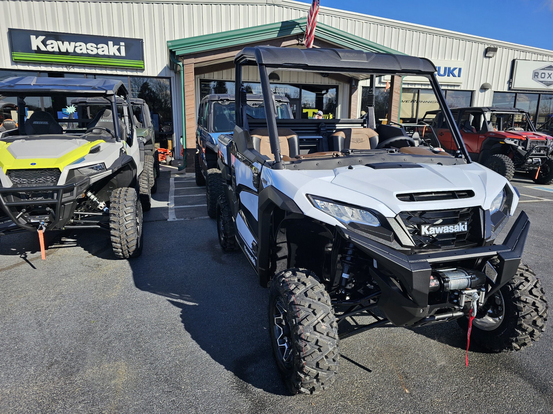 New 2024 Kawasaki RIDGE Ranch Edition Metallic Stardust White | Utility ...