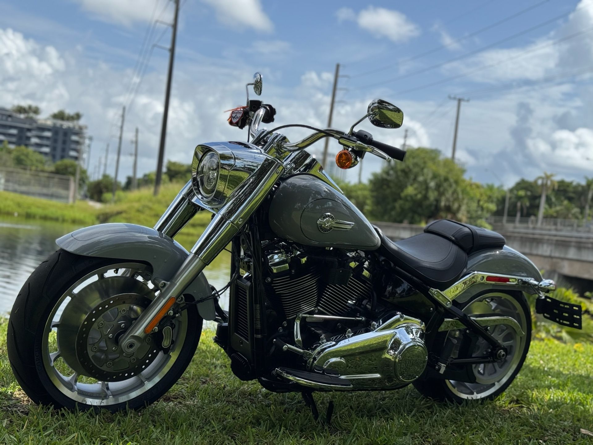 Used 2024 Harley-Davidson Fat Boy® 114 Billiard Gray | Motorcycles in ...
