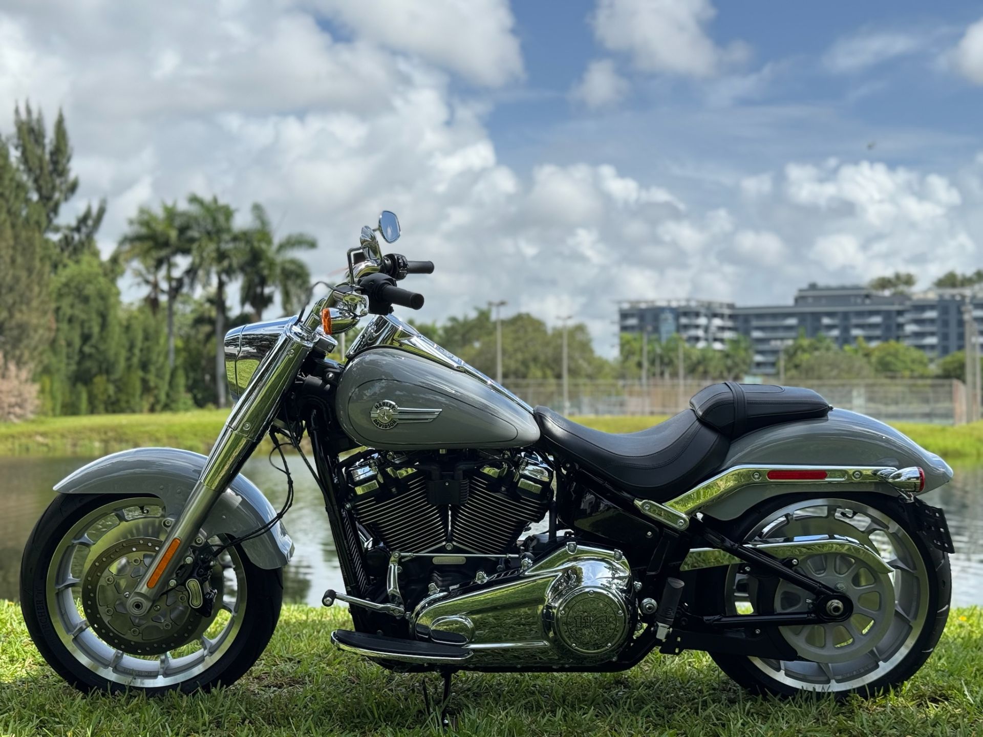 Used 2024 Harley-Davidson Fat Boy® 114 Billiard Gray | Motorcycles in ...